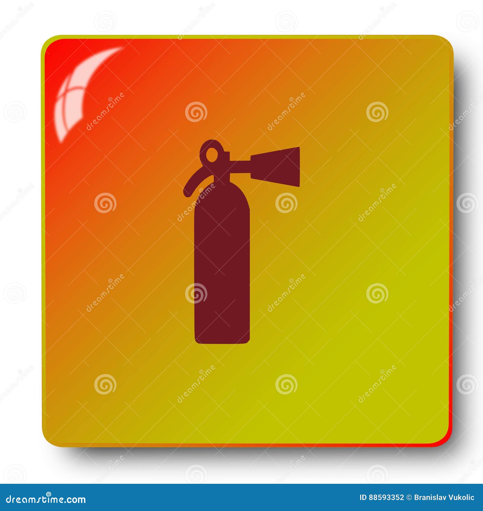 Icona Dell'estintore, Illustrazione Illustrazione di Stock ...