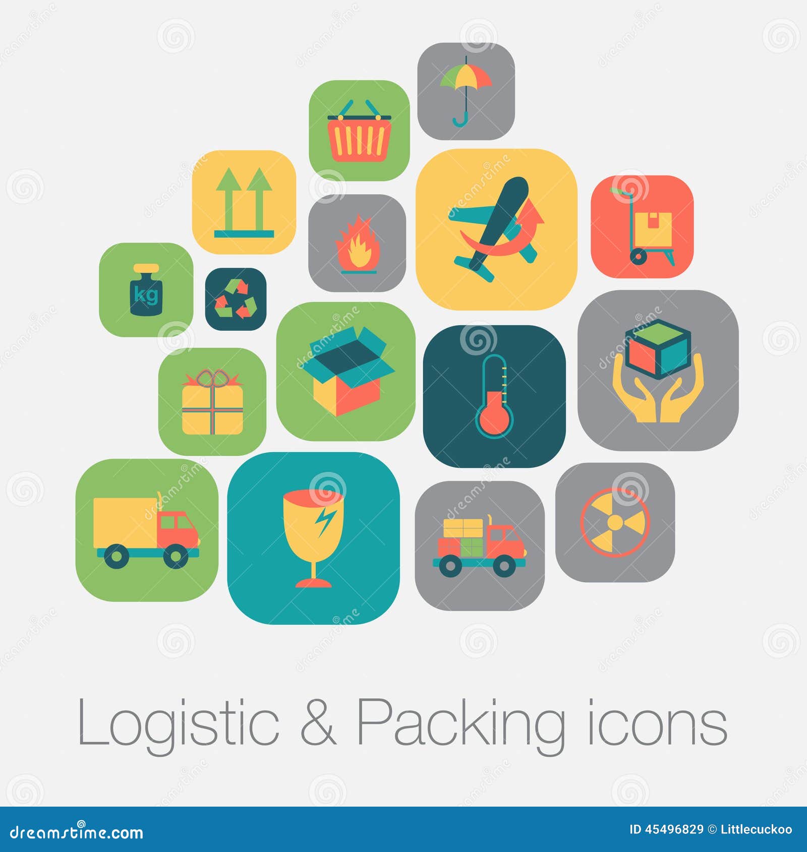 Icona Dell'imballaggio E Logistica Illustrazione Vettoriale ...