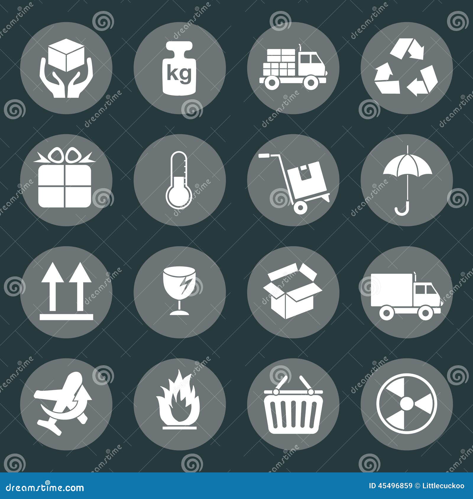 Icona Dell'imballaggio E Logistica Illustrazione Vettoriale ...