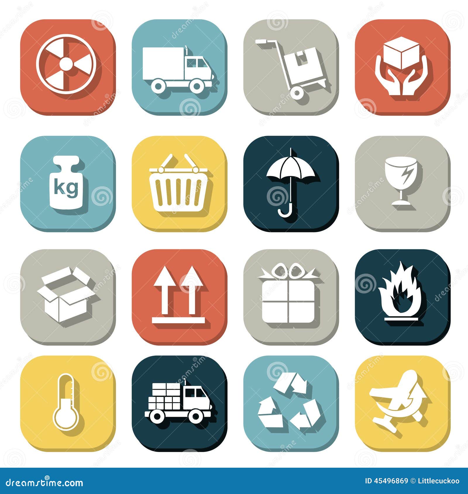 Icona Dell'imballaggio E Logistica Illustrazione Vettoriale ...