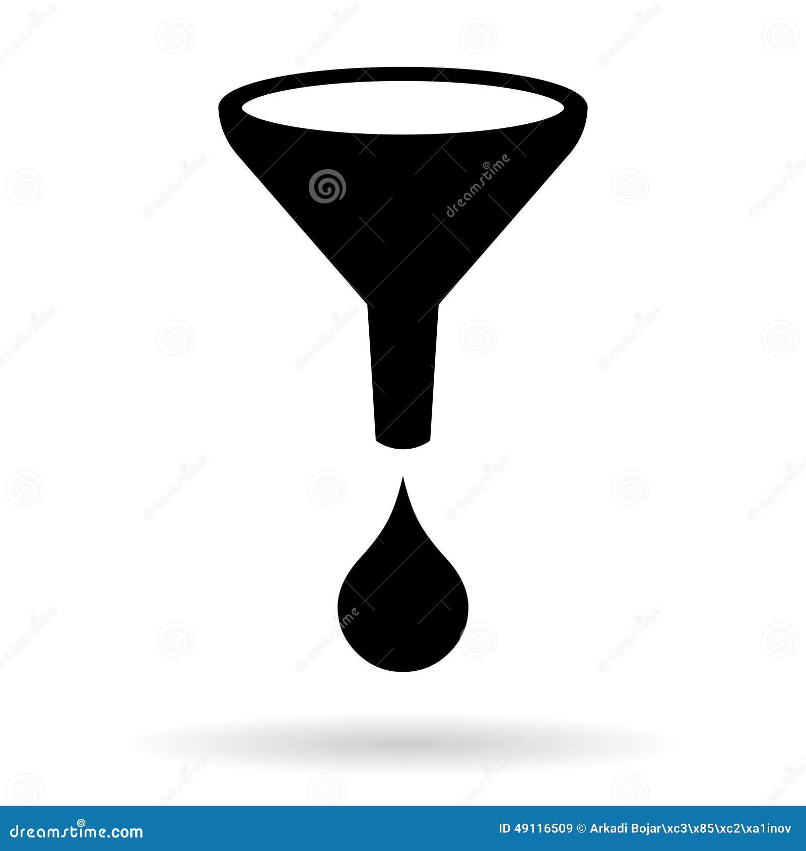 Icona dell'imbuto illustrazione vettoriale. Illustrazione di arte ...