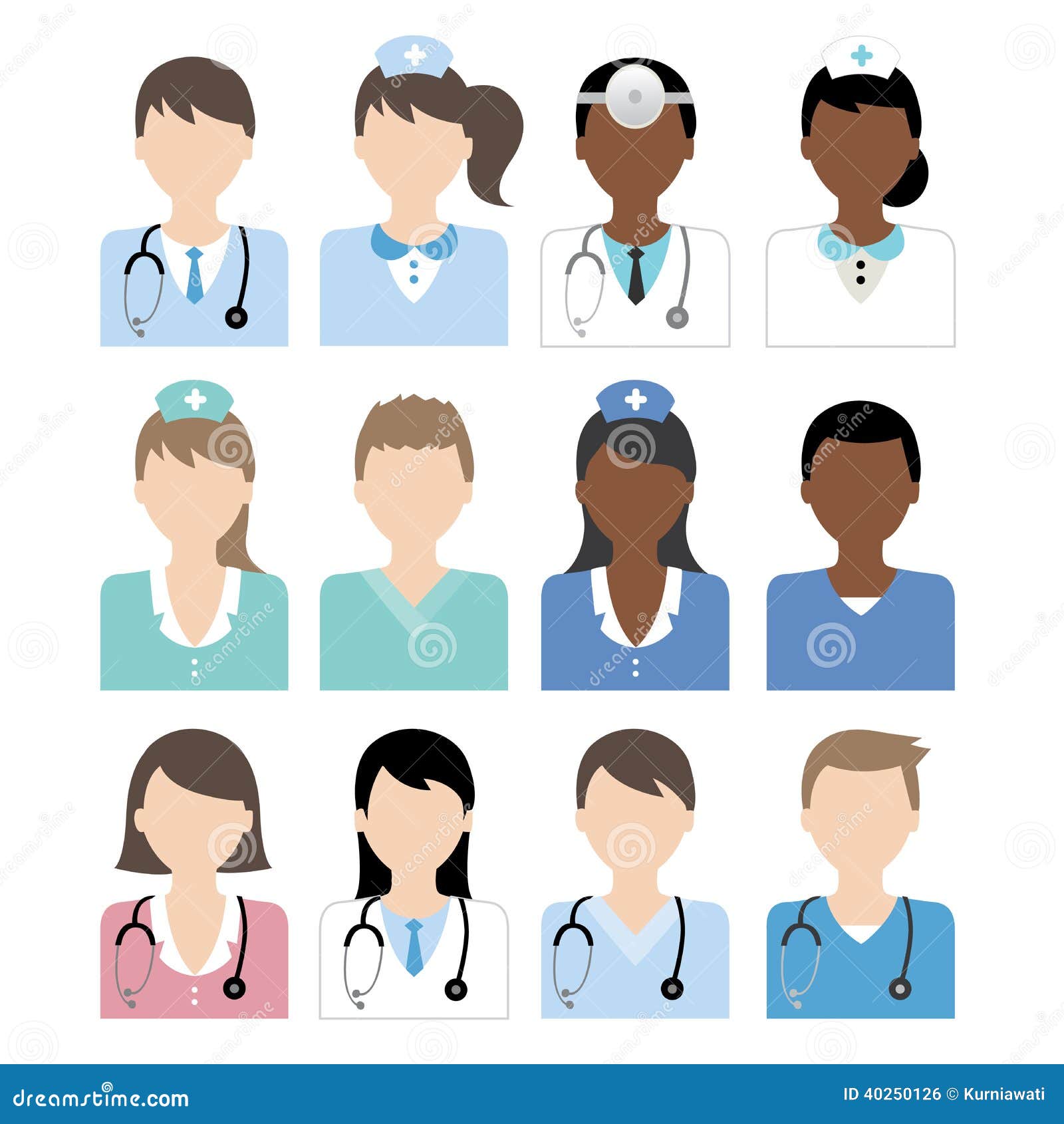 Icona Dell'infermiere Di Medico Illustrazione Vettoriale ...