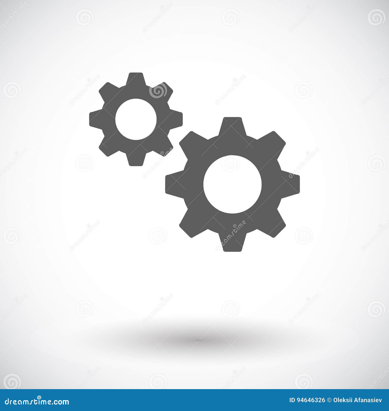 Icona dell'ingranaggio illustrazione vettoriale. Illustrazione di ...