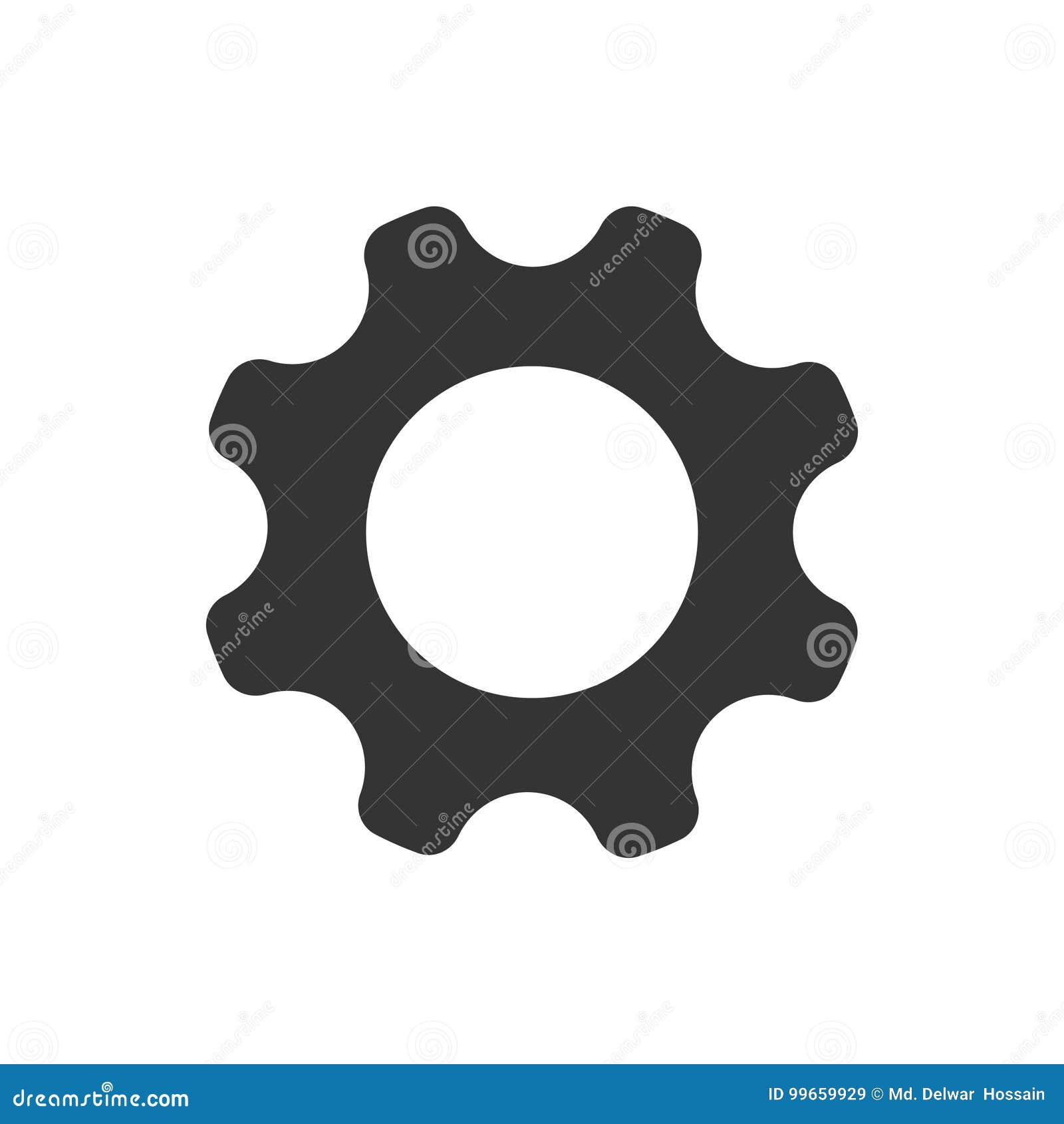 Icona dell'ingranaggio illustrazione vettoriale. Illustrazione di ...