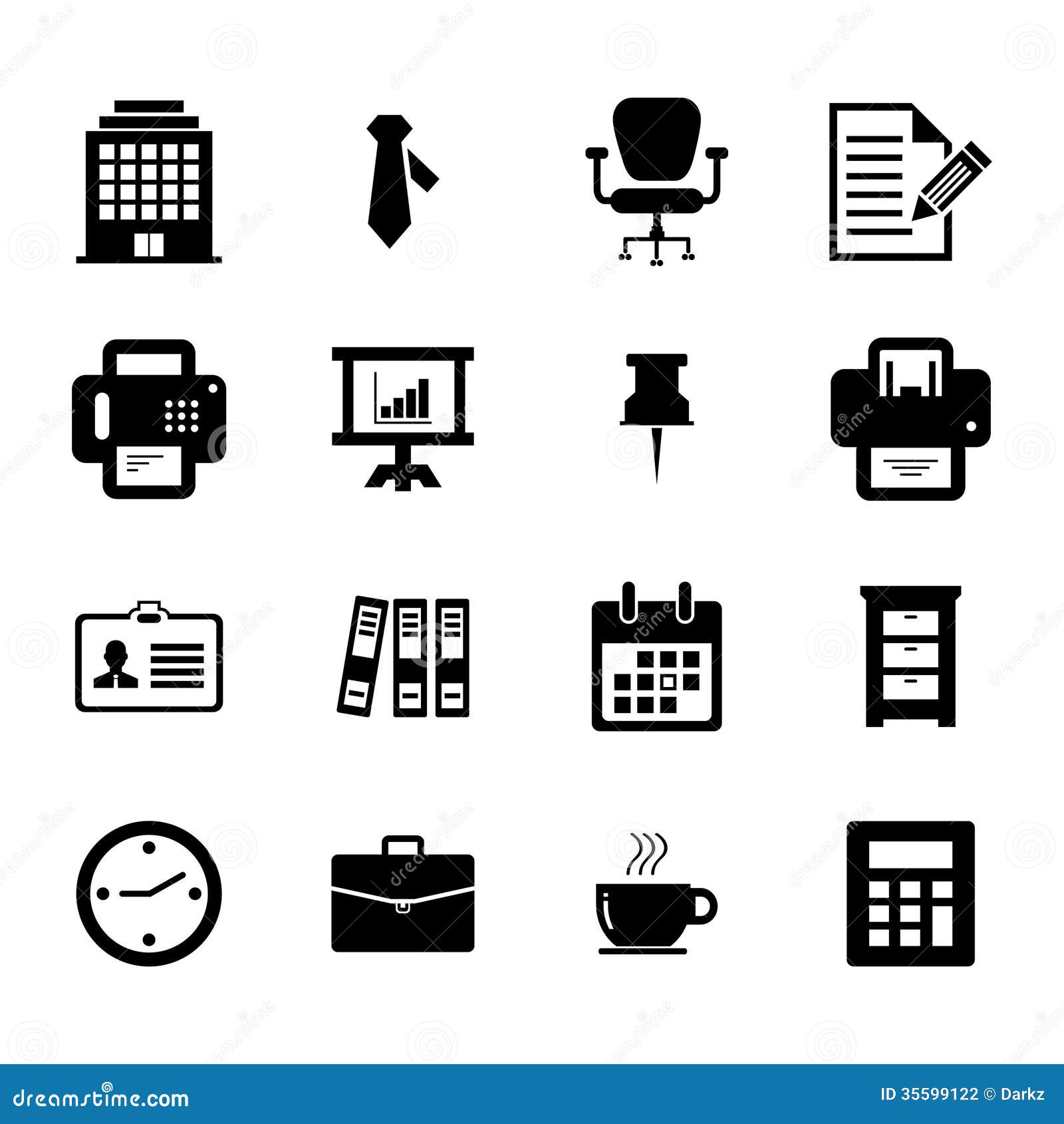 Icona dell'ufficio illustrazione di stock. Illustrazione di modifica ...