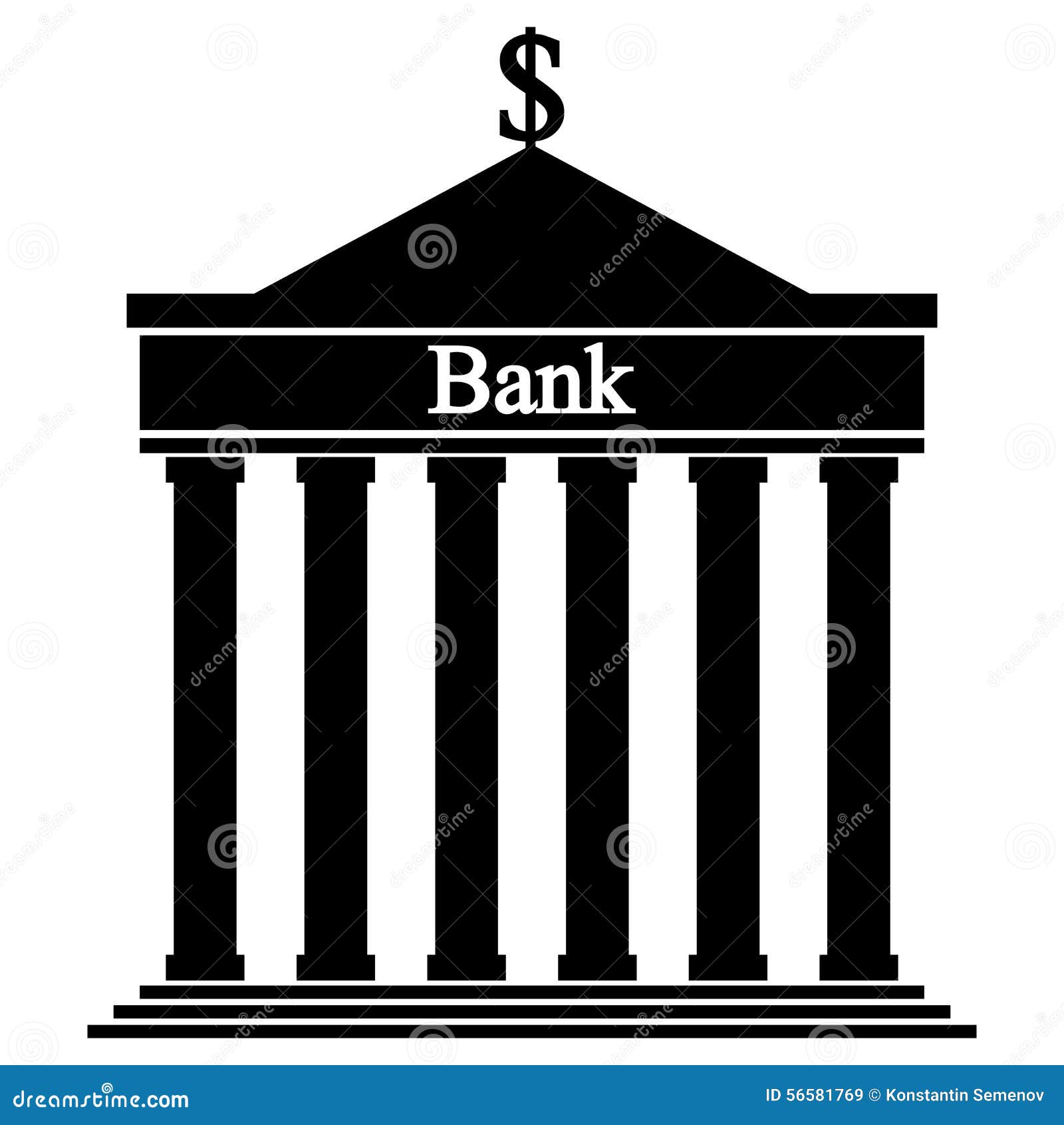 Icona della Banca illustrazione di stock. Illustrazione di federale ...