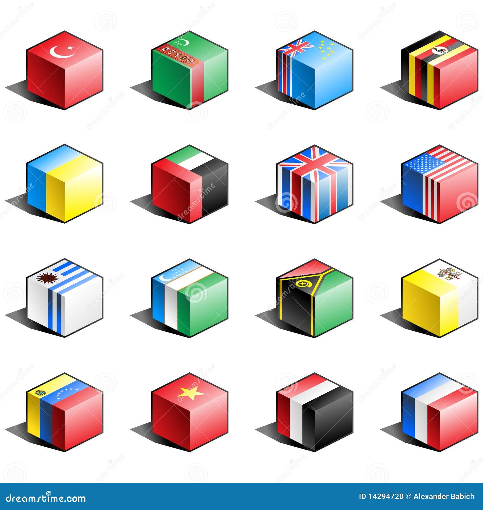 Icona Della Bandierina Impostata (parte 12) Illustrazione Vettoriale ...