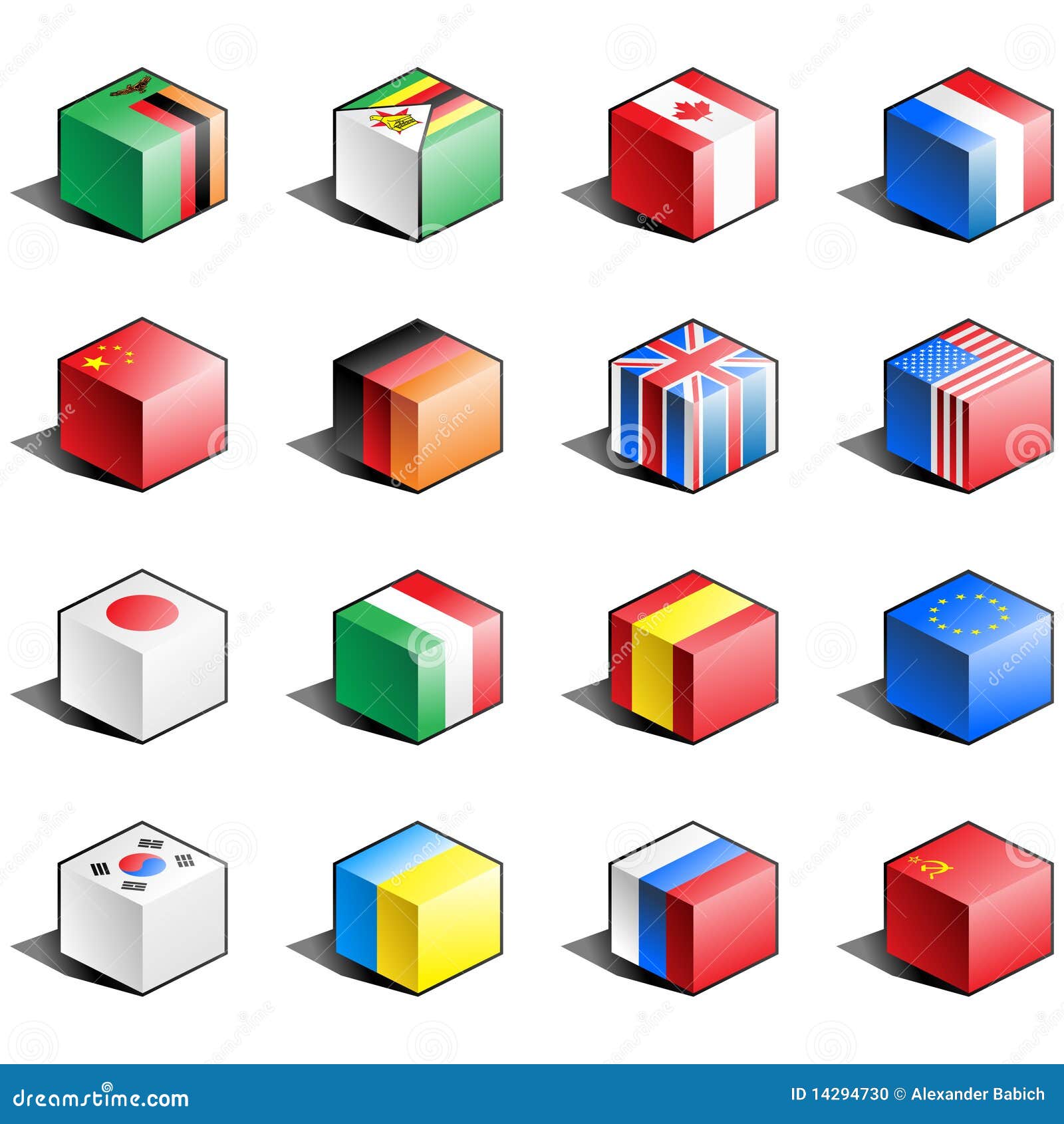 Icona Della Bandierina Impostata (parte 13) Illustrazione Vettoriale ...