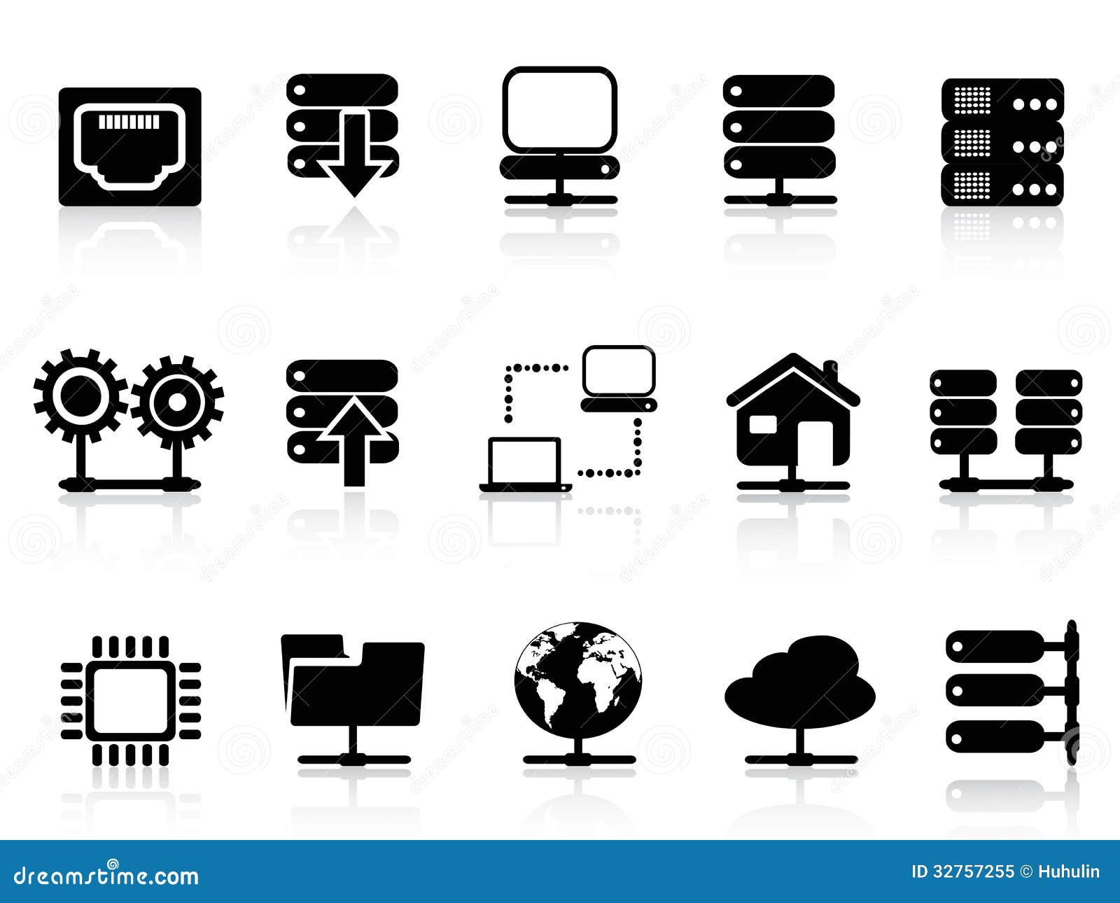 Icona Della Base Di Dati E Del Server Illustrazione Vettoriale ...