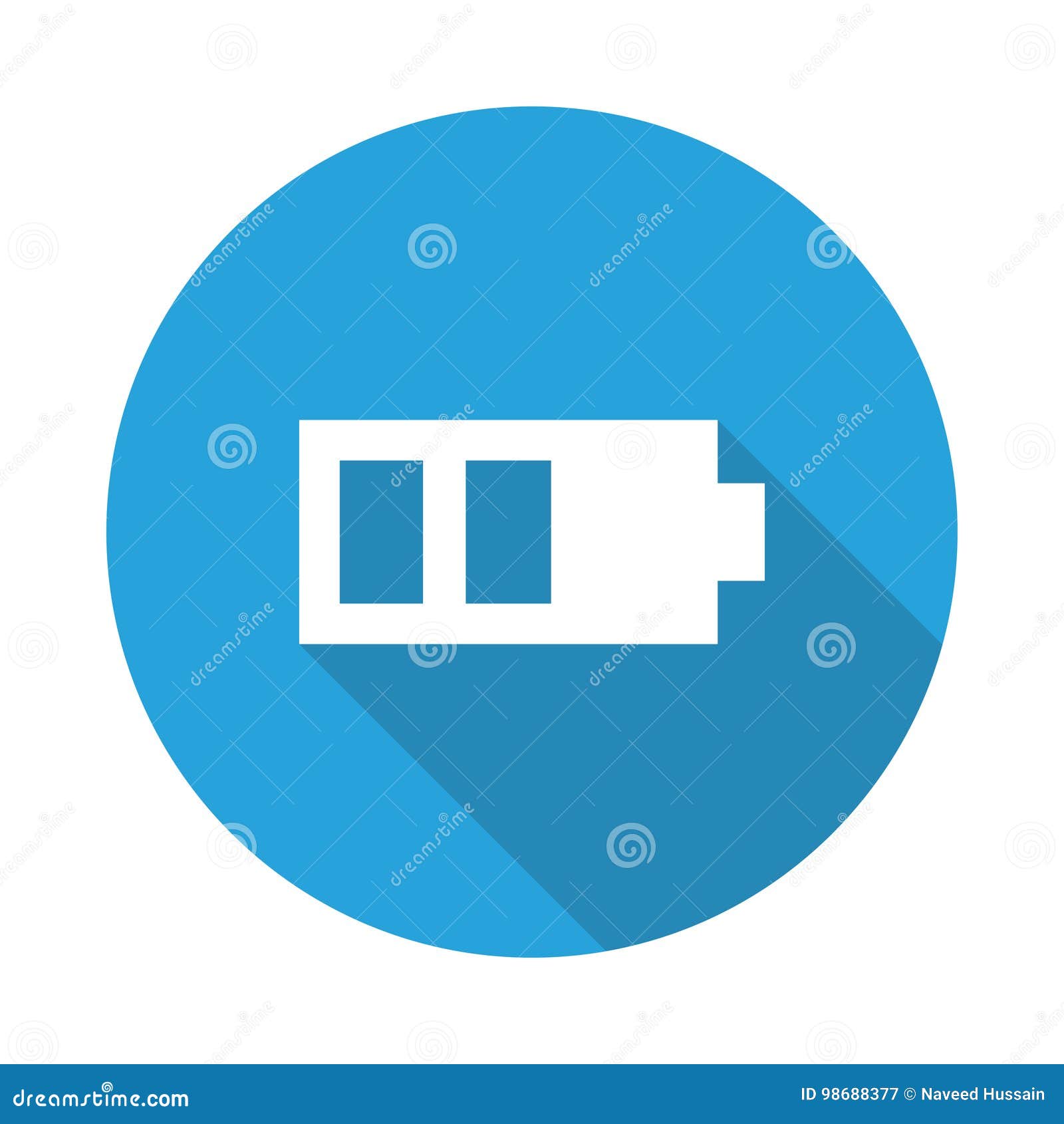 Icona della batteria illustrazione vettoriale. Illustrazione di potenza ...