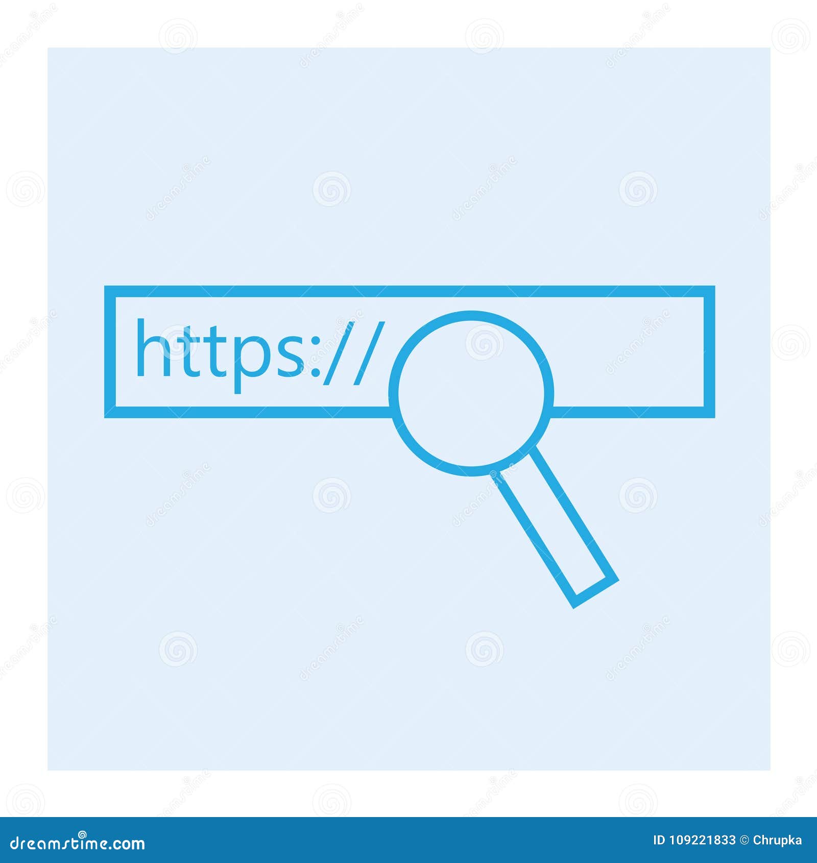 Icona Della Finestra E Della Lente Di Ricerca Di Internet Illustrazione ...