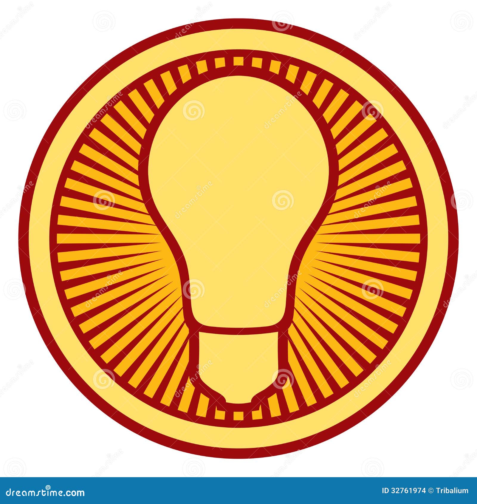 Icona della lampadina illustrazione vettoriale. Illustrazione di ...