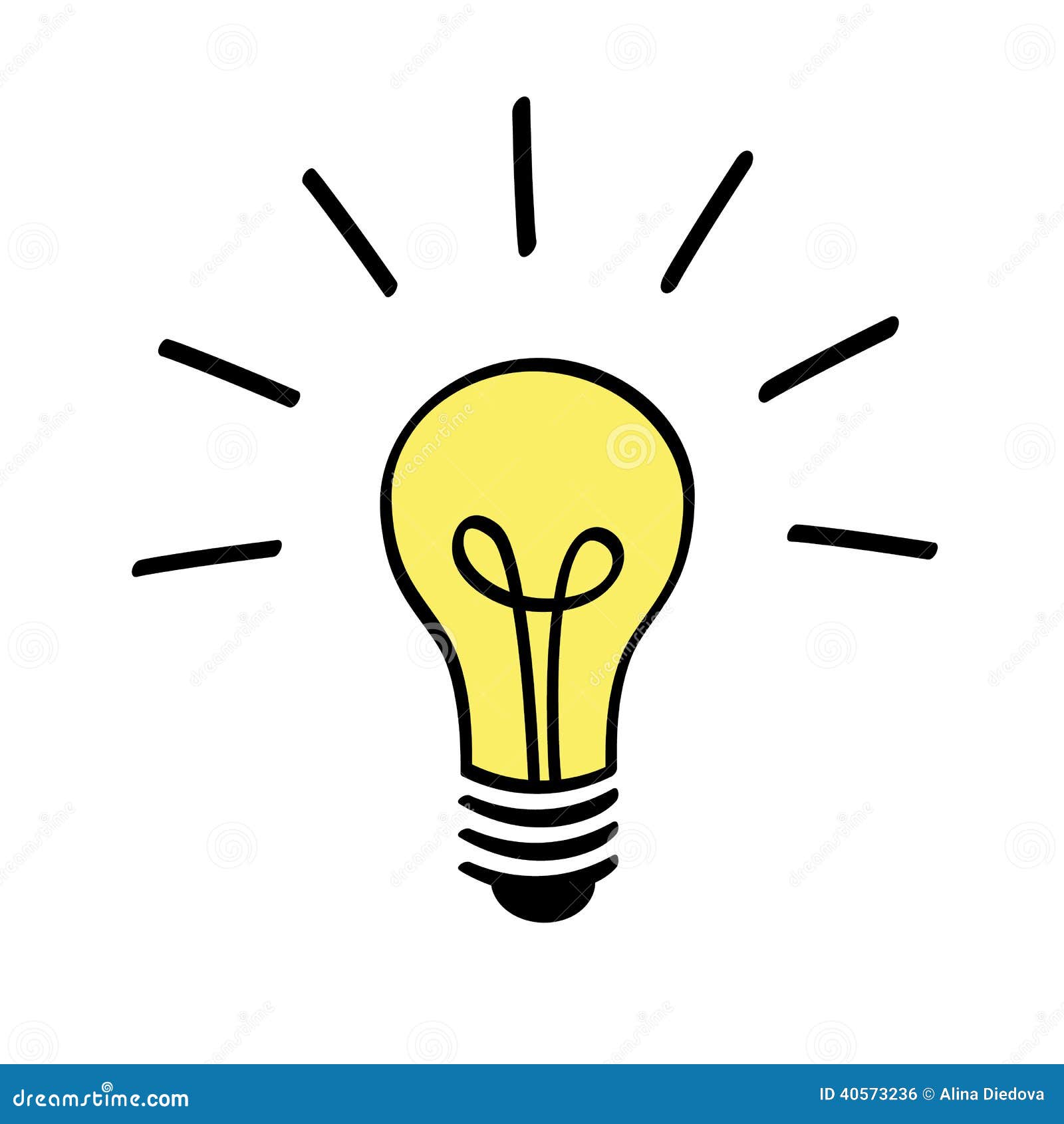 Icona della lampadina illustrazione vettoriale. Illustrazione di ...