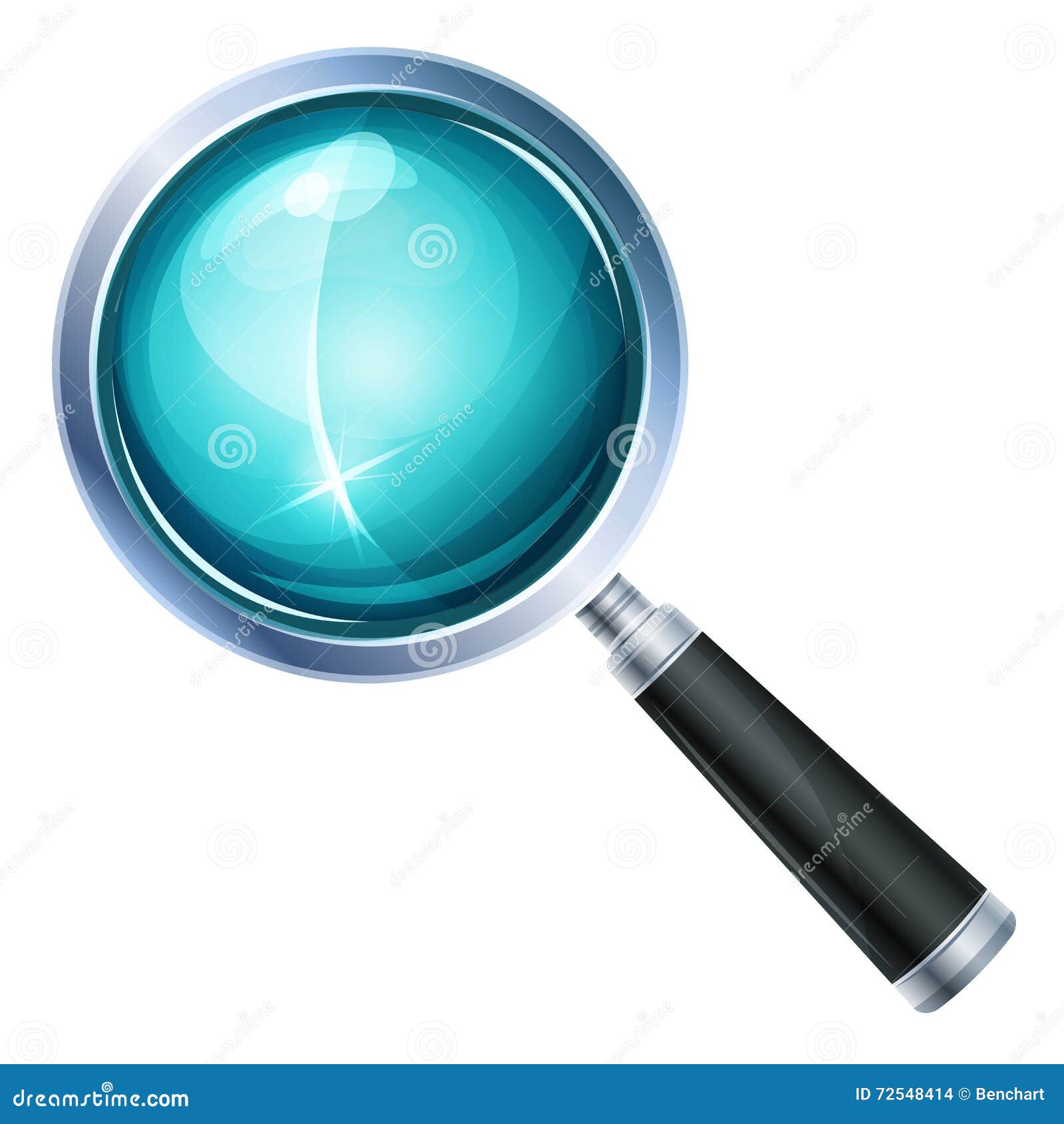 Icona Della Lente D'ingrandimento Isolata Illustrazione Vettoriale ...