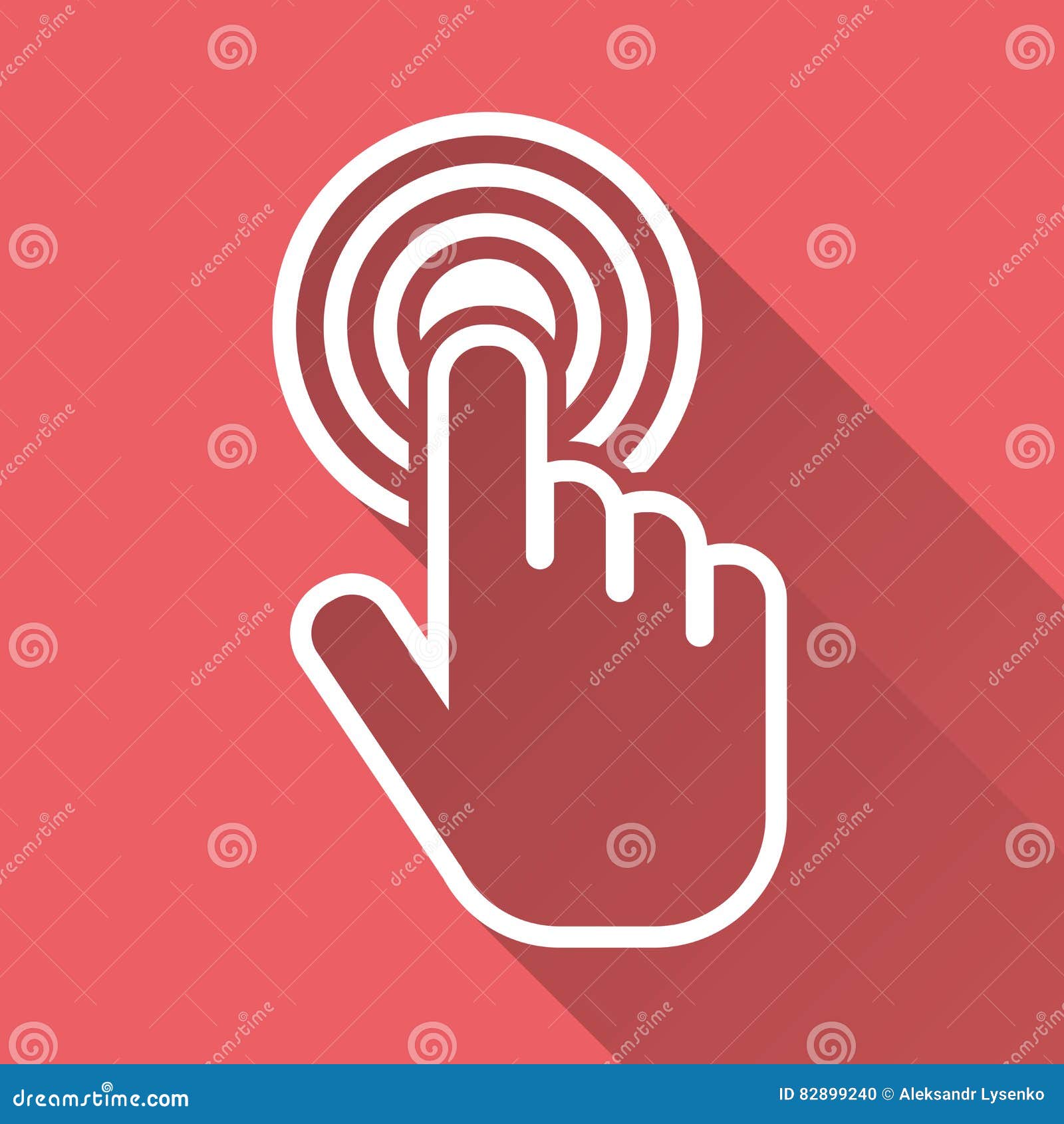 Icona della mano di clic illustrazione vettoriale. Illustrazione di ...