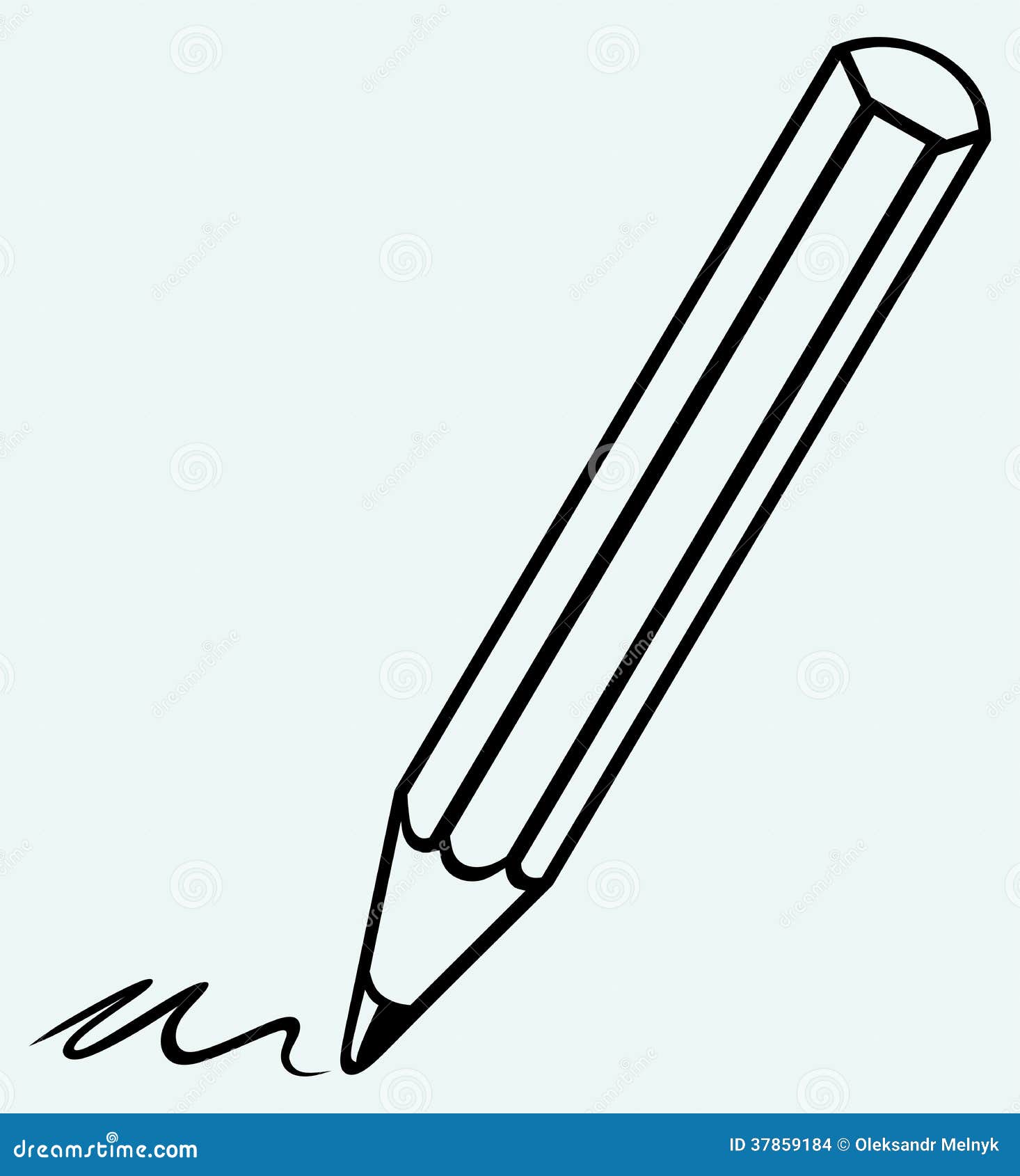 Icona della matita illustrazione vettoriale. Illustrazione di oggetto ...