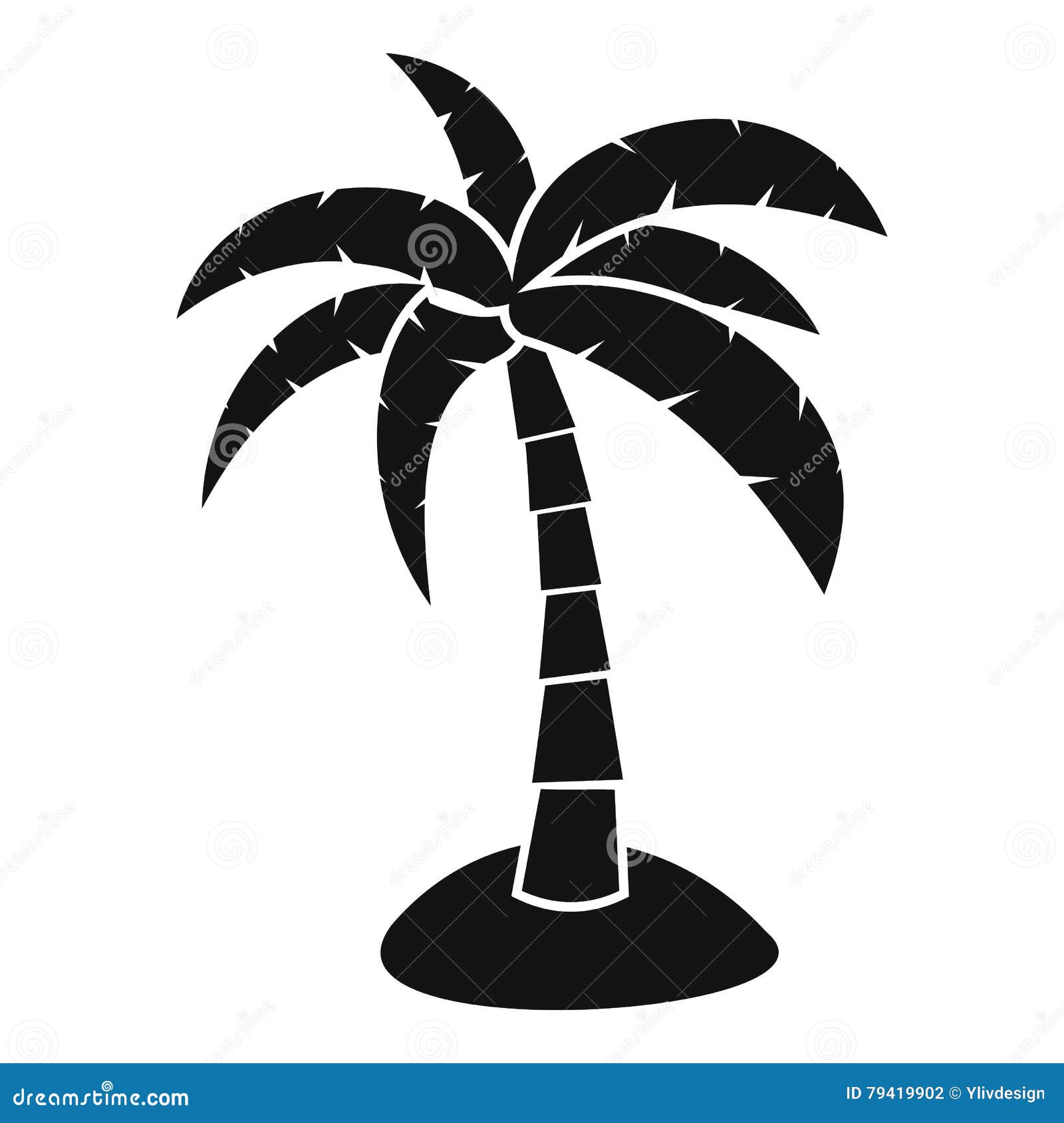 Icona Della Palma, Stile Semplice Illustrazione Vettoriale ...