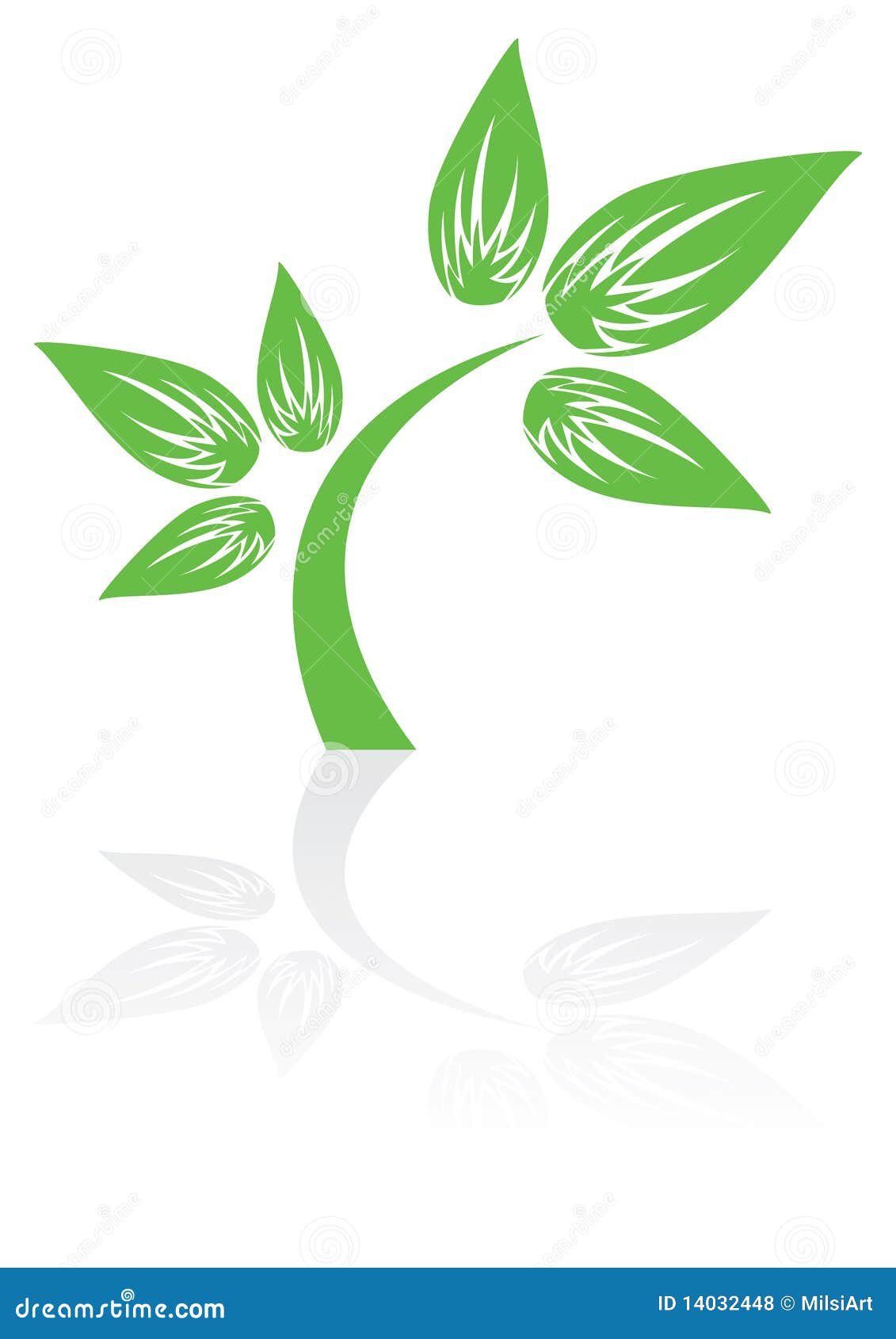 Icona della pianta verde illustrazione vettoriale. Illustrazione di ...