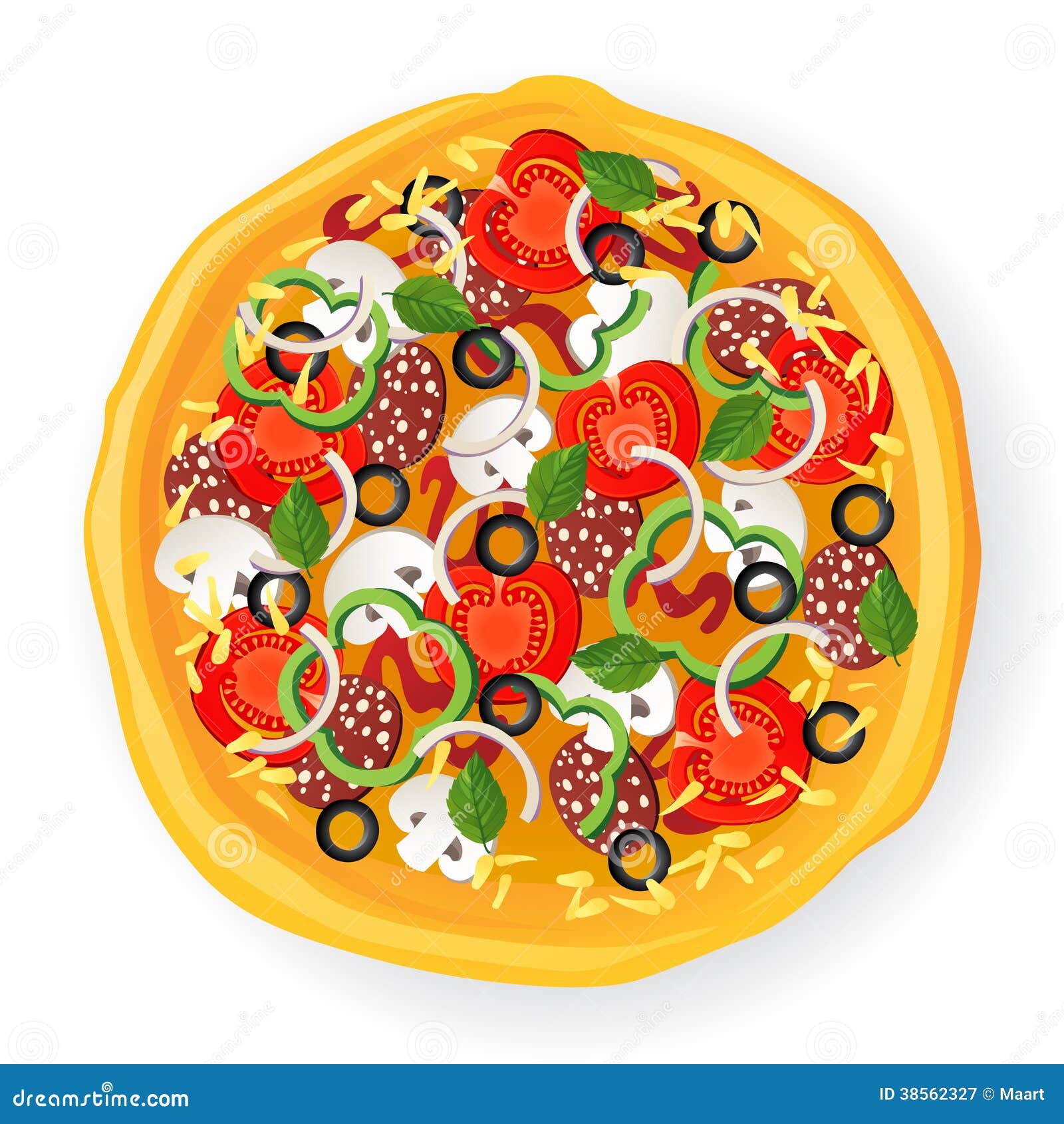 Icona della pizza illustrazione vettoriale. Illustrazione di isolato ...