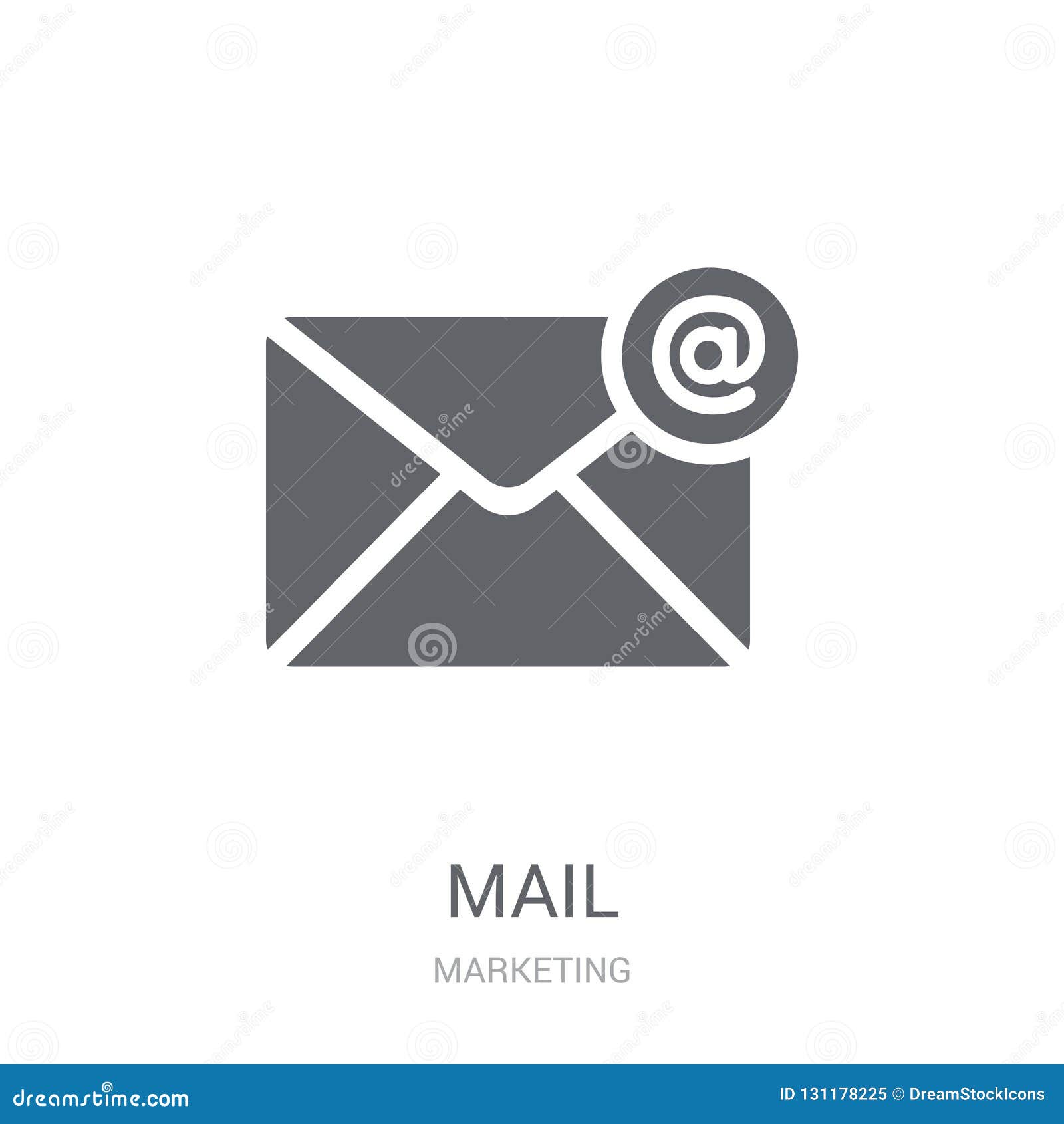 Icona della posta illustrazione vettoriale. Illustrazione di vettore ...