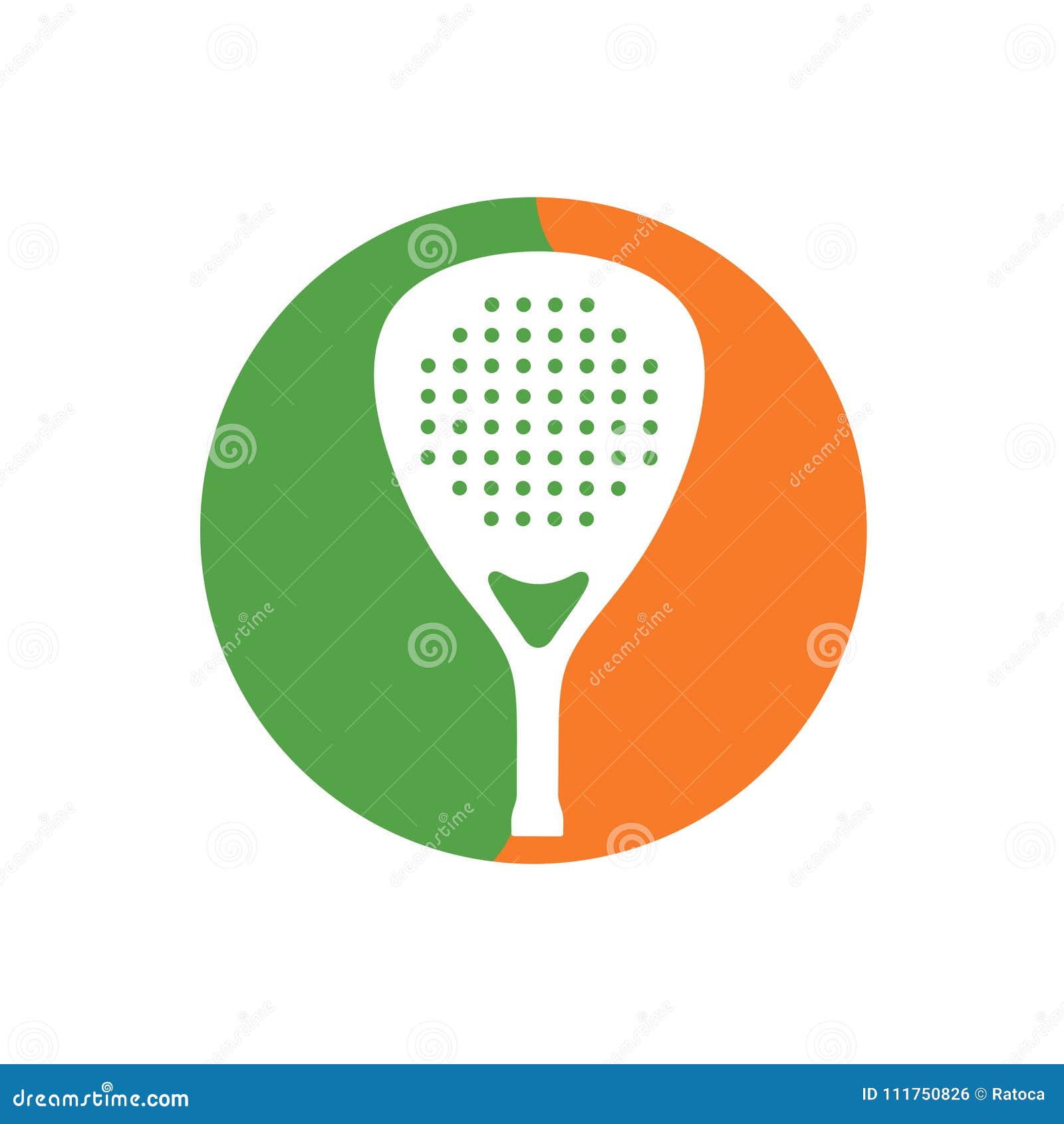 Icona Della Racchetta Di Padel Illustrazione Vettoriale - Illustrazione ...