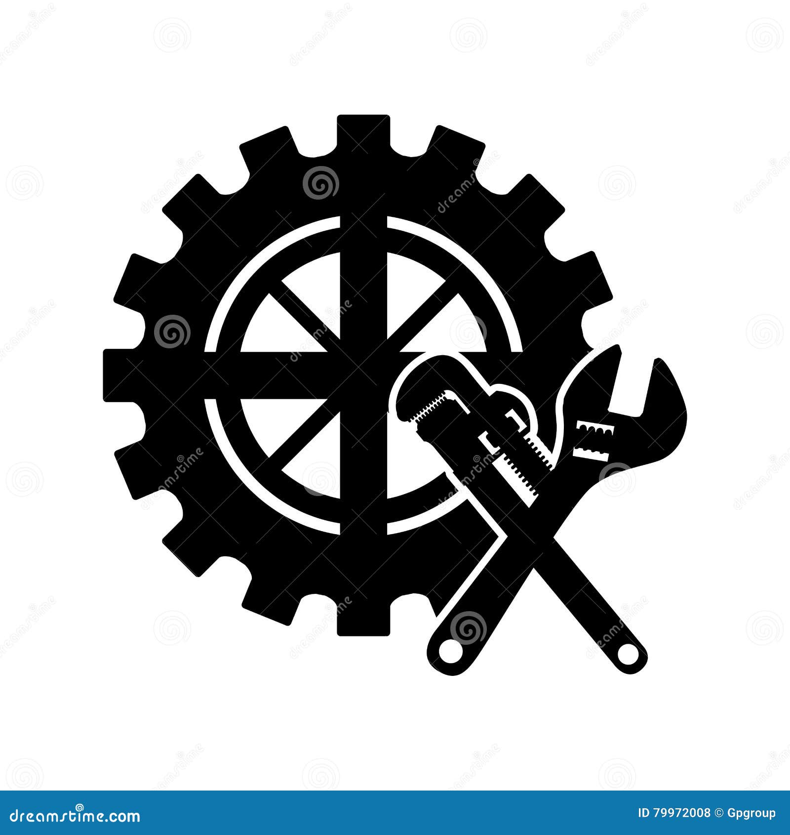 Icona Della Ruota Di Ingranaggio Illustrazione Vettoriale ...