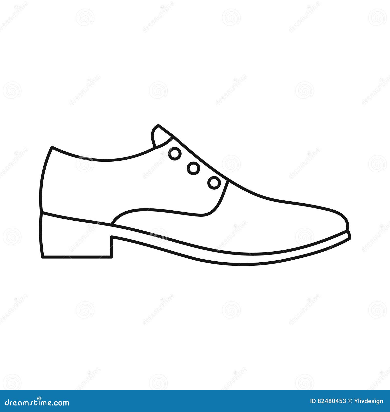 Icona Della Scarpa Degli Uomini, Stile Del Profilo Illustrazione ...