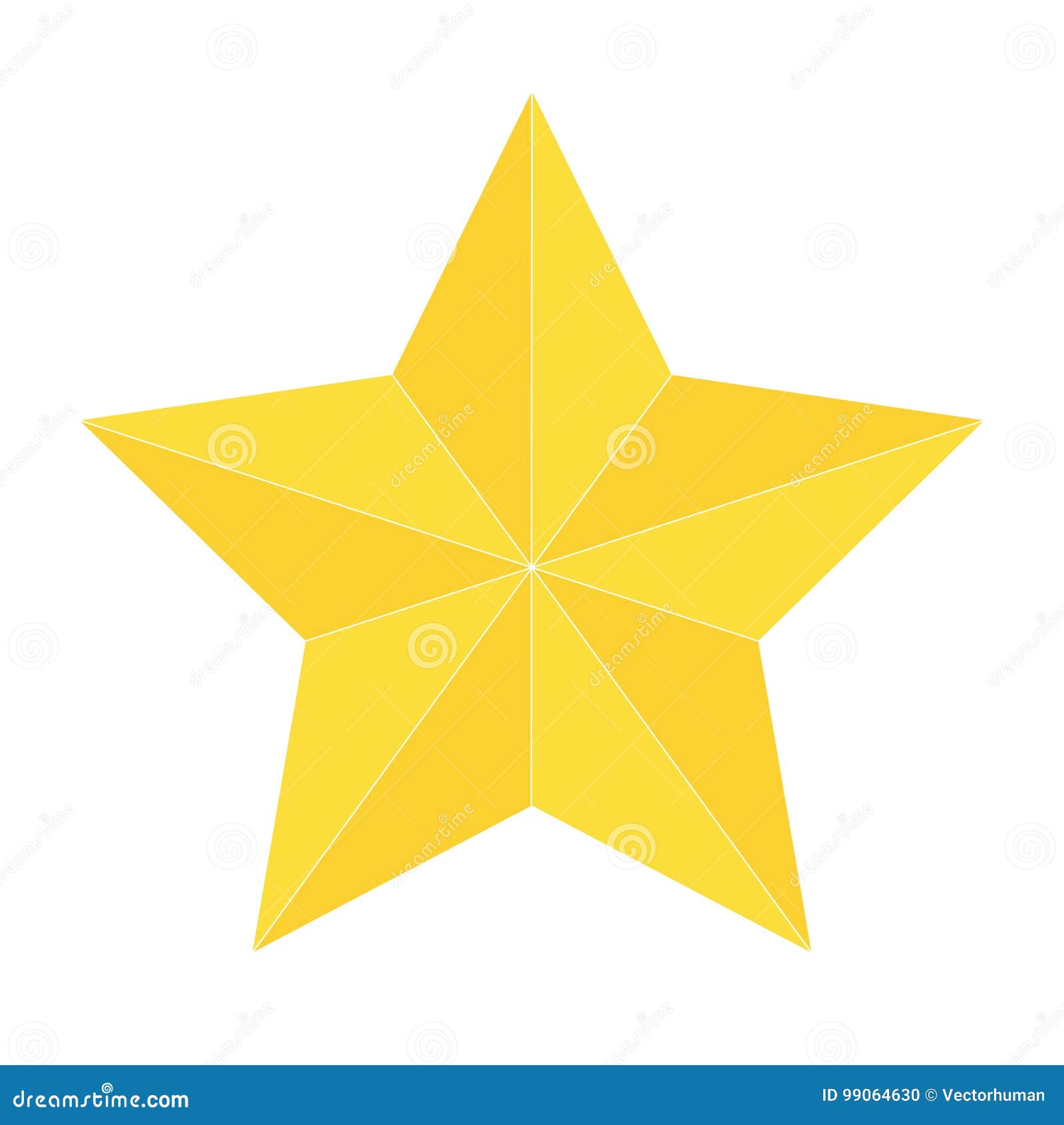 Icona Della Stella D'oro Isolata Illustrazione Vettoriale ...