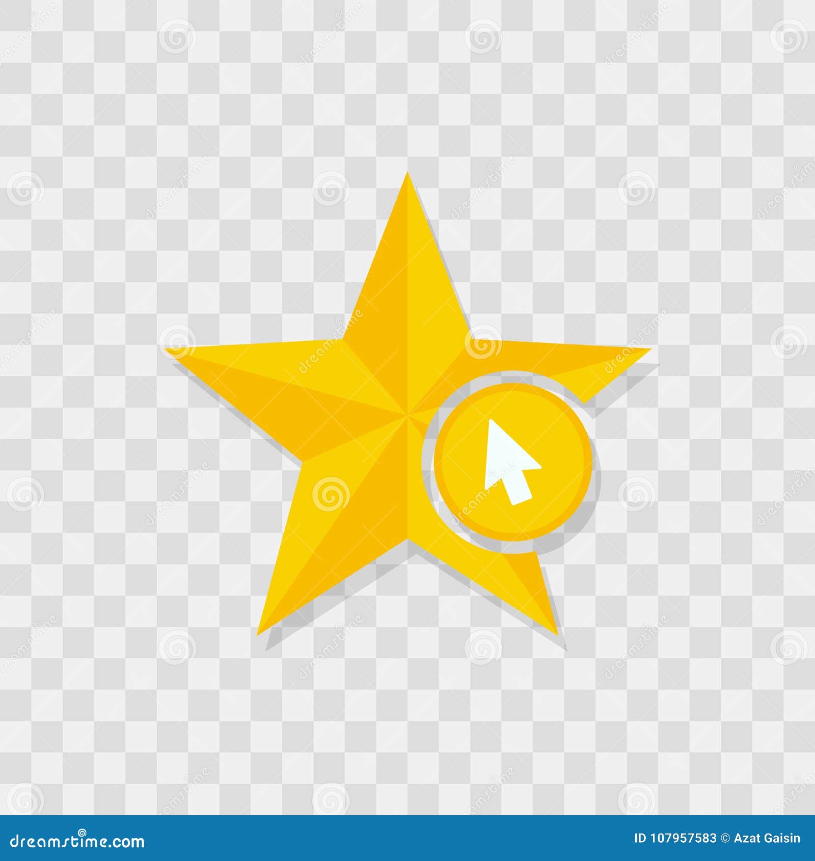 Icona Della Stella, Icona Del Cursore Illustrazione Vettoriale ...