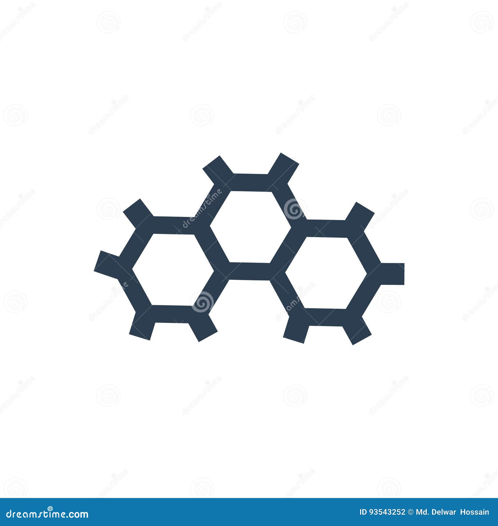 Icona Della Struttura Della Cellula Illustrazione Vettoriale ...