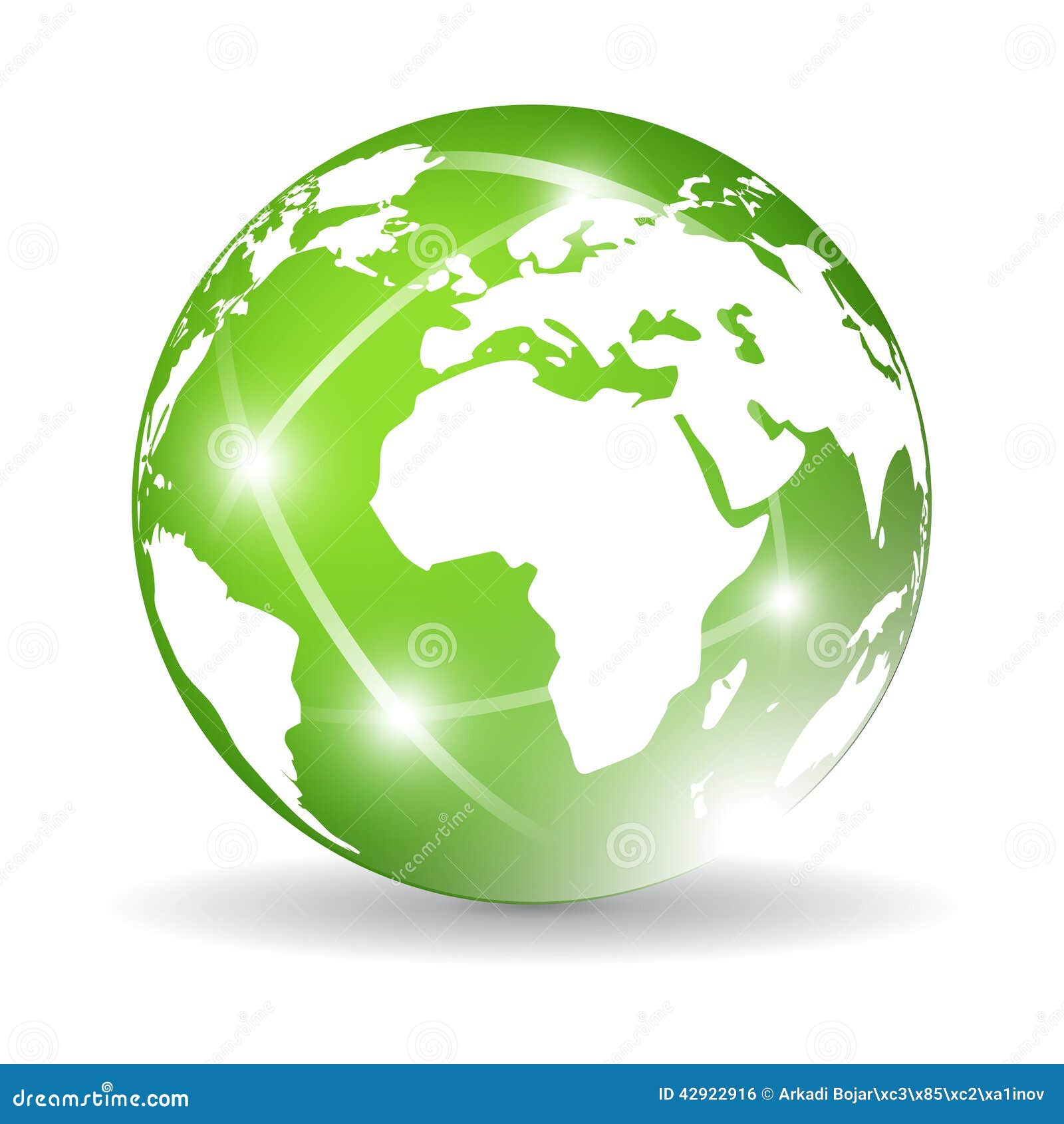 Icona della terra verde illustrazione vettoriale. Illustrazione di ...