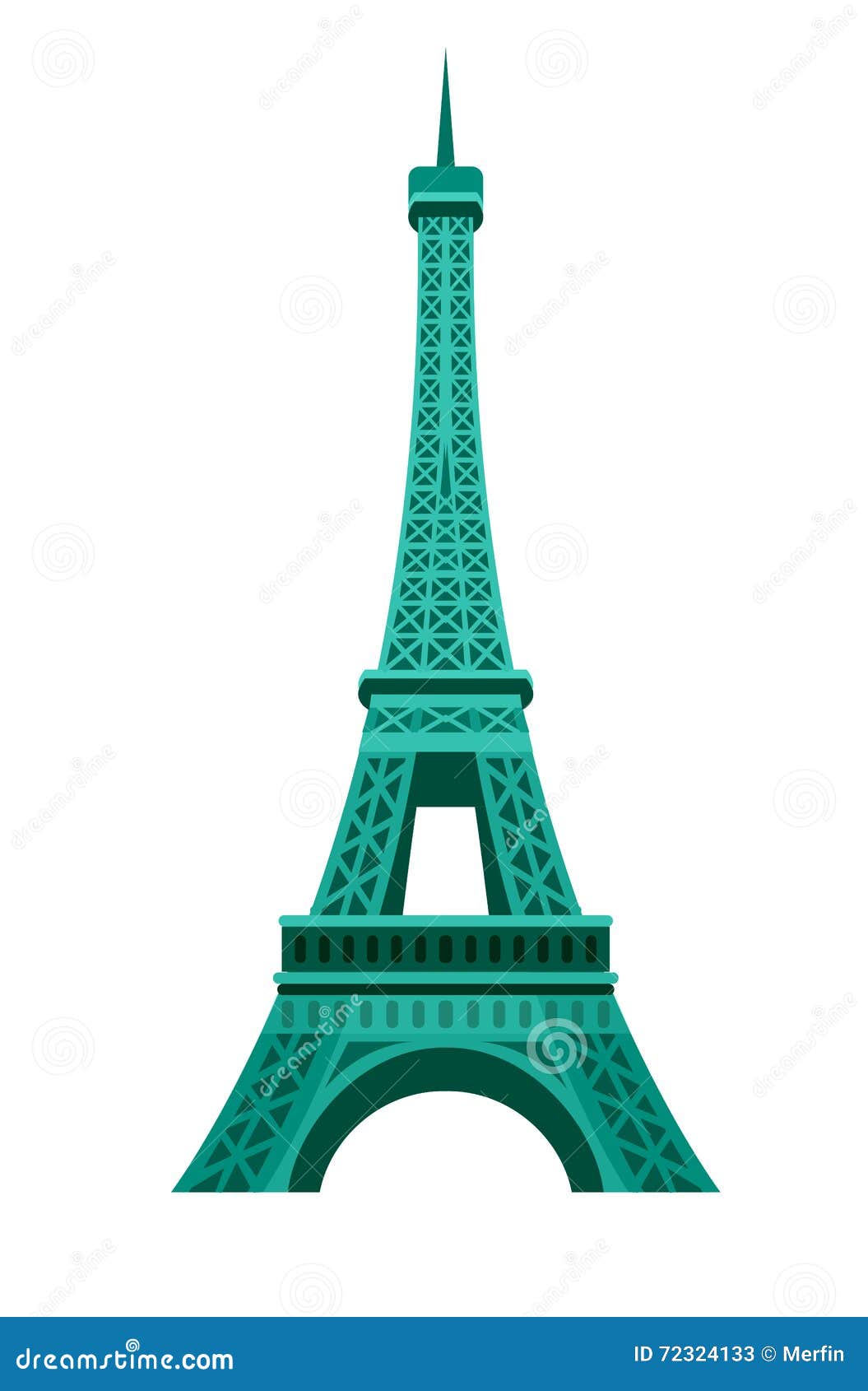 Icona Della Torre Eiffel Di Parigi Illustrazione Vettoriale ...