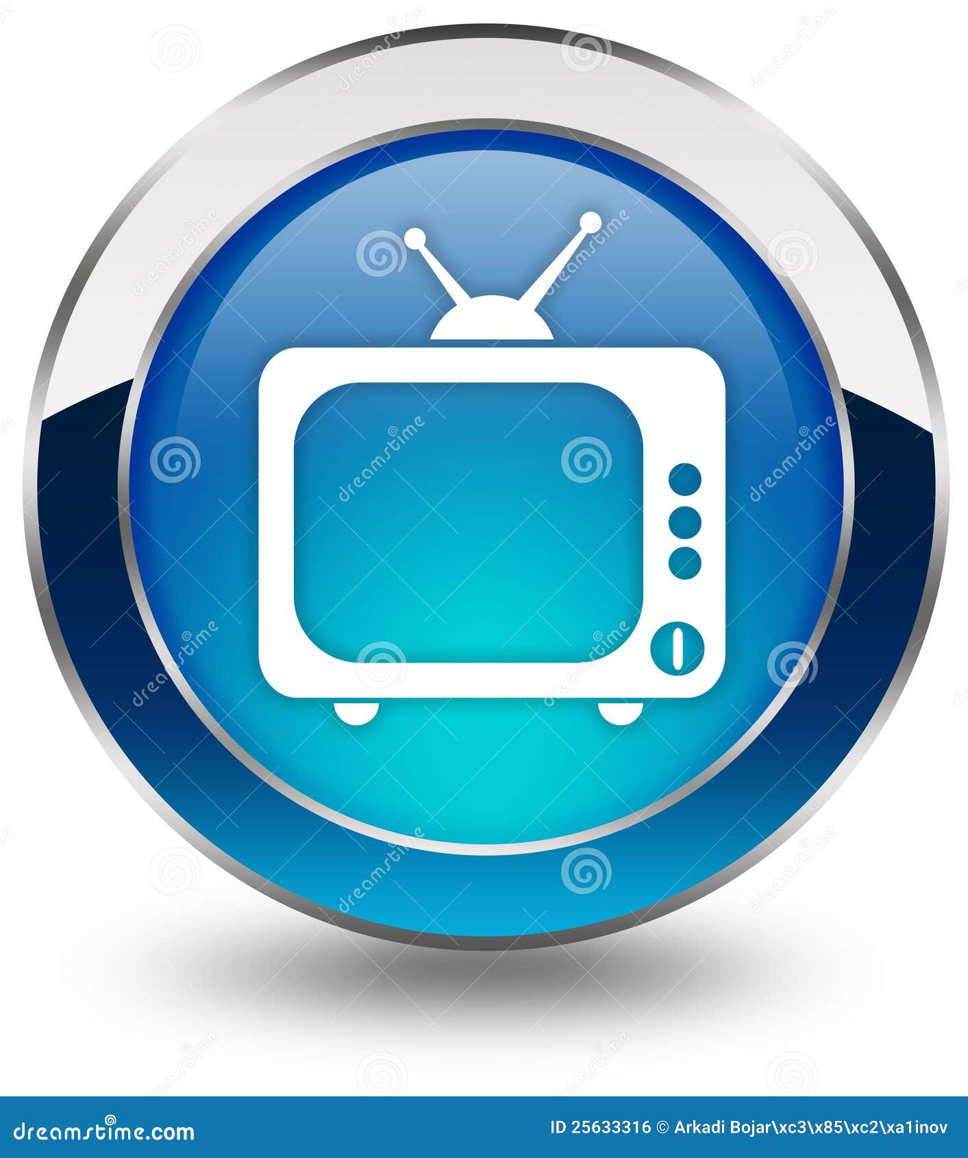 Icona della TV illustrazione di stock. Illustrazione di elettronico ...