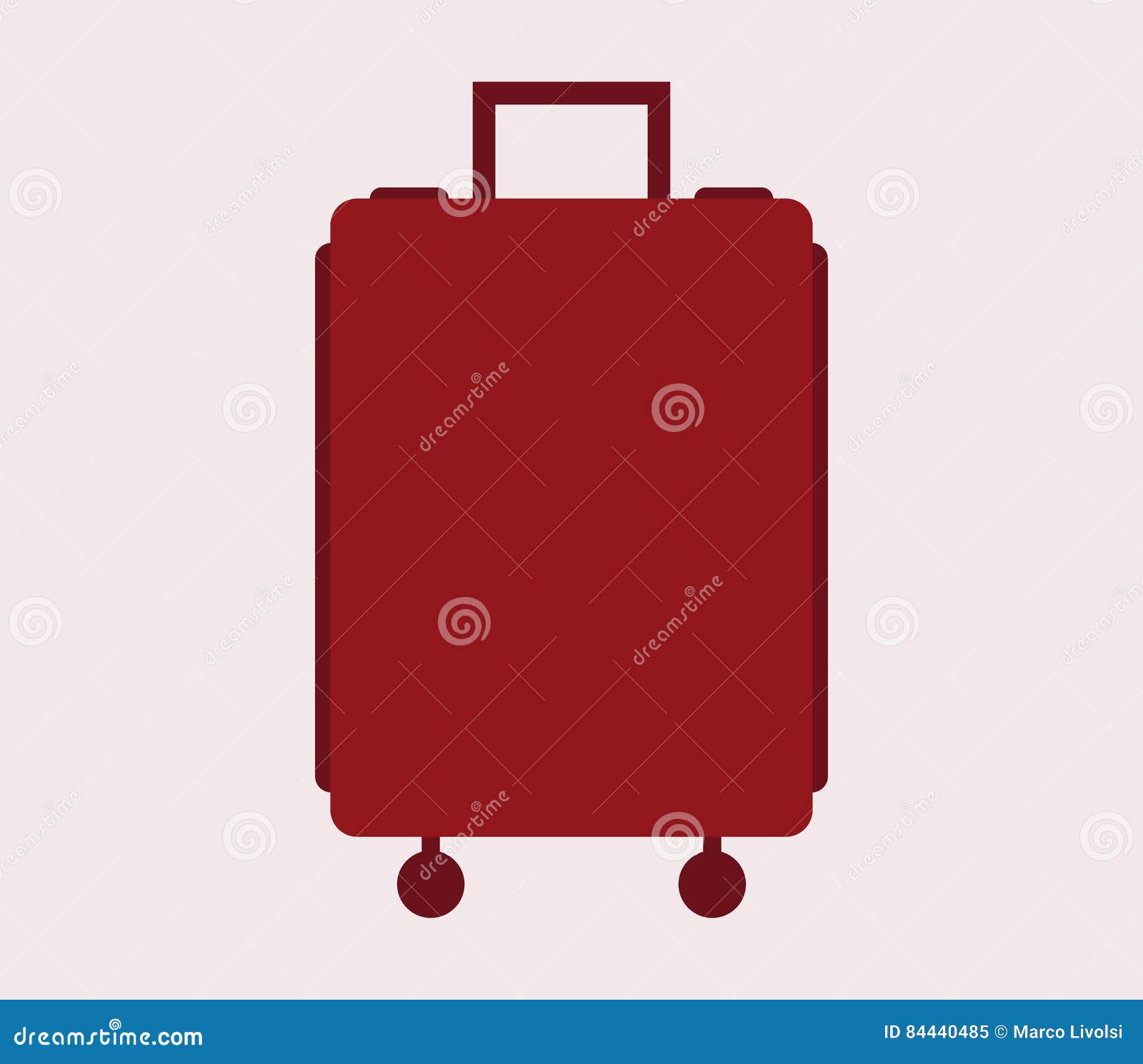 Icona Della Valigia Illustrata Illustrazione di Stock - Illustrazione ...