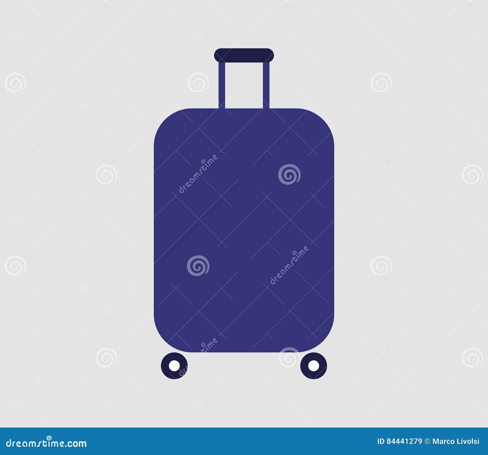 Icona Della Valigia Illustrata Illustrazione di Stock - Illustrazione ...