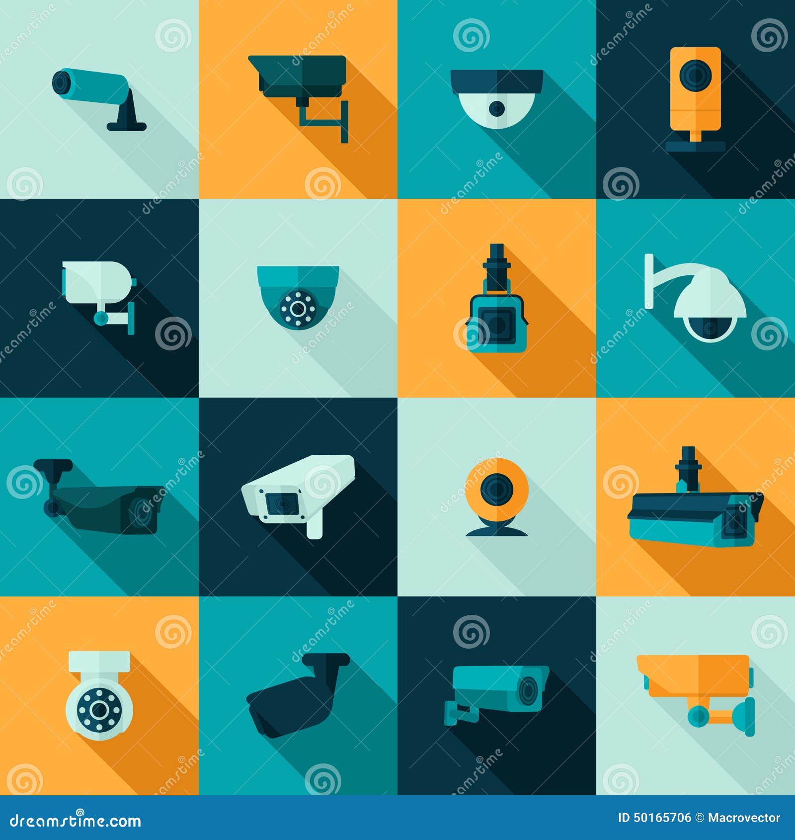 Icona Della Videocamera Di Sicurezza Illustrazione Vettoriale ...