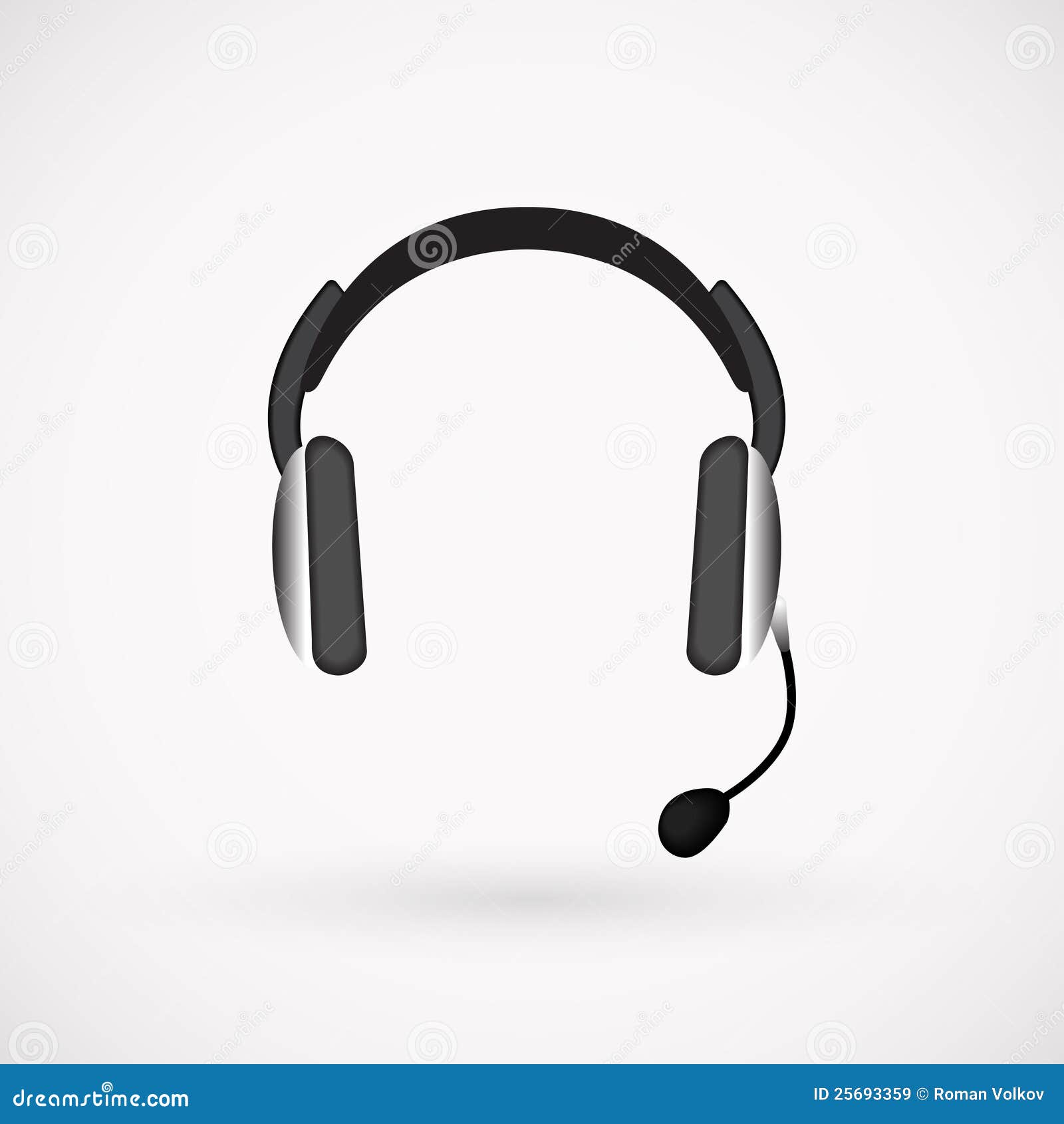 Icona delle cuffie illustrazione vettoriale. Illustrazione di ...