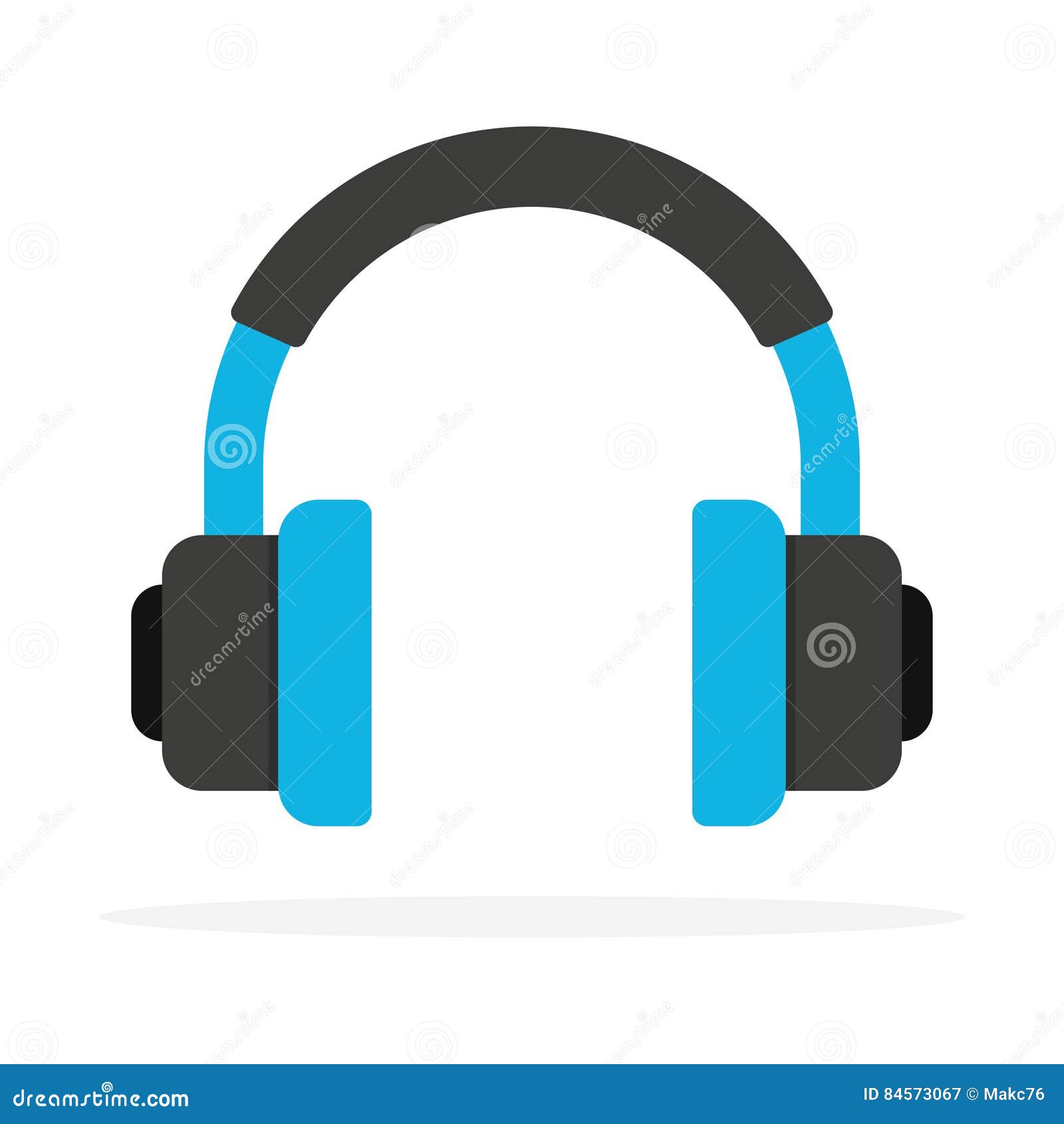 Icona Delle Cuffie Di Vettore Illustrazione Vettoriale - Illustrazione ...