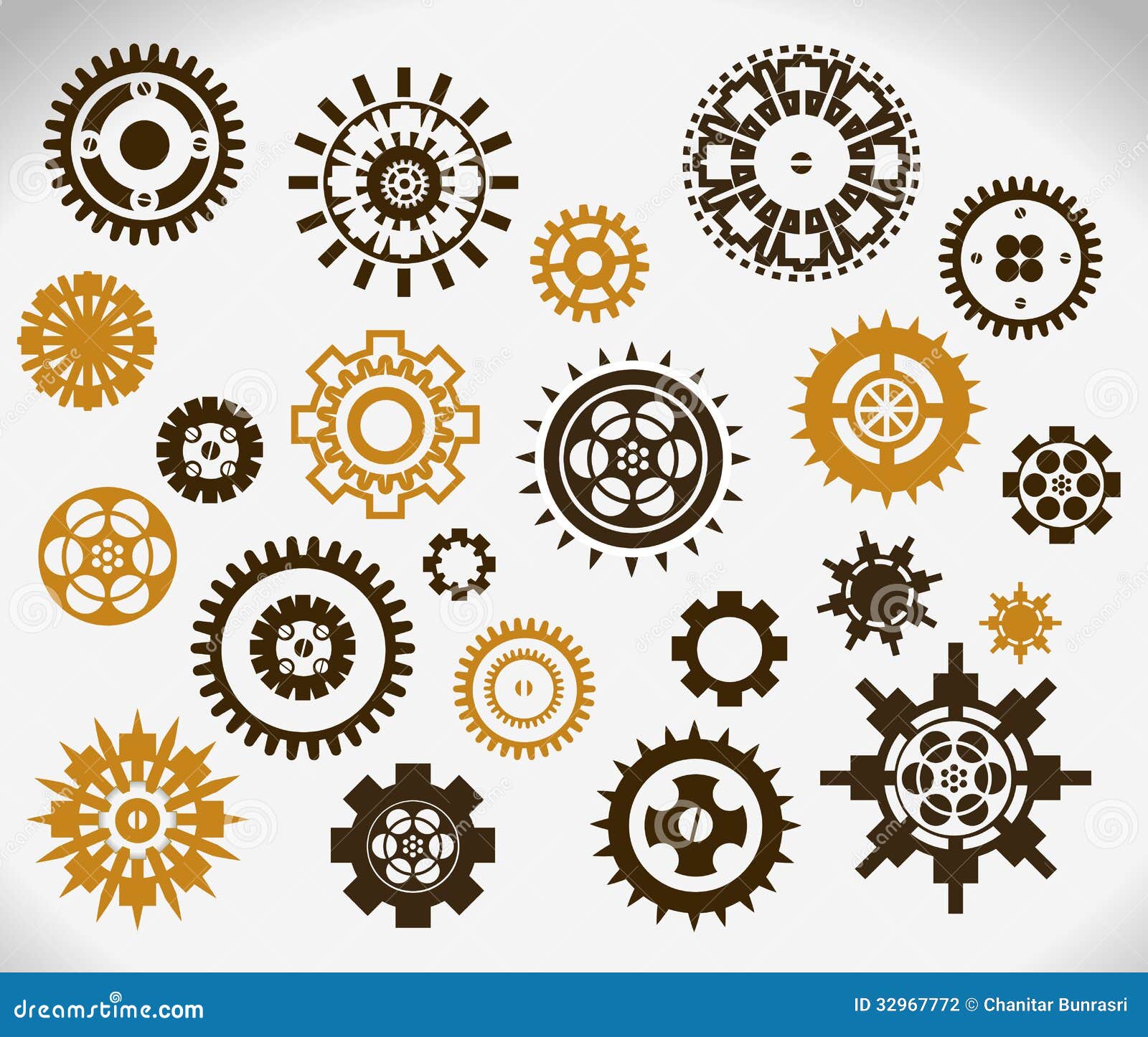 Icona Delle Ruote Di Ingranaggio Illustrazione Vettoriale ...
