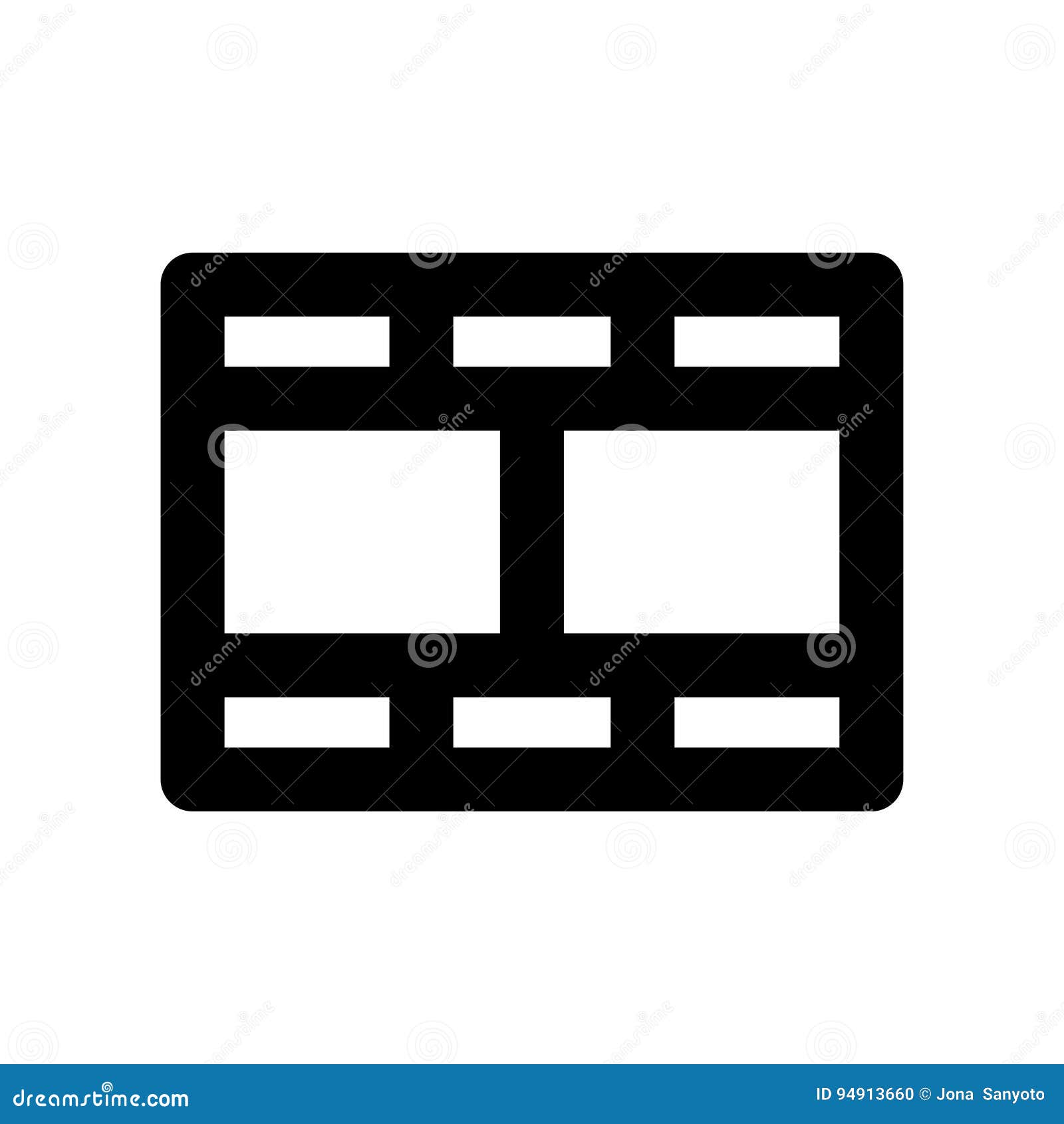 Icona Di Base Di Film Di App Illustrazione Vettoriale - Illustrazione ...