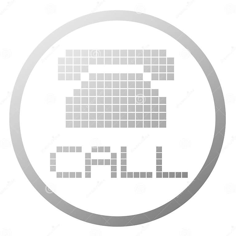 Icona di chiamata illustrazione vettoriale. Illustrazione di classico ...