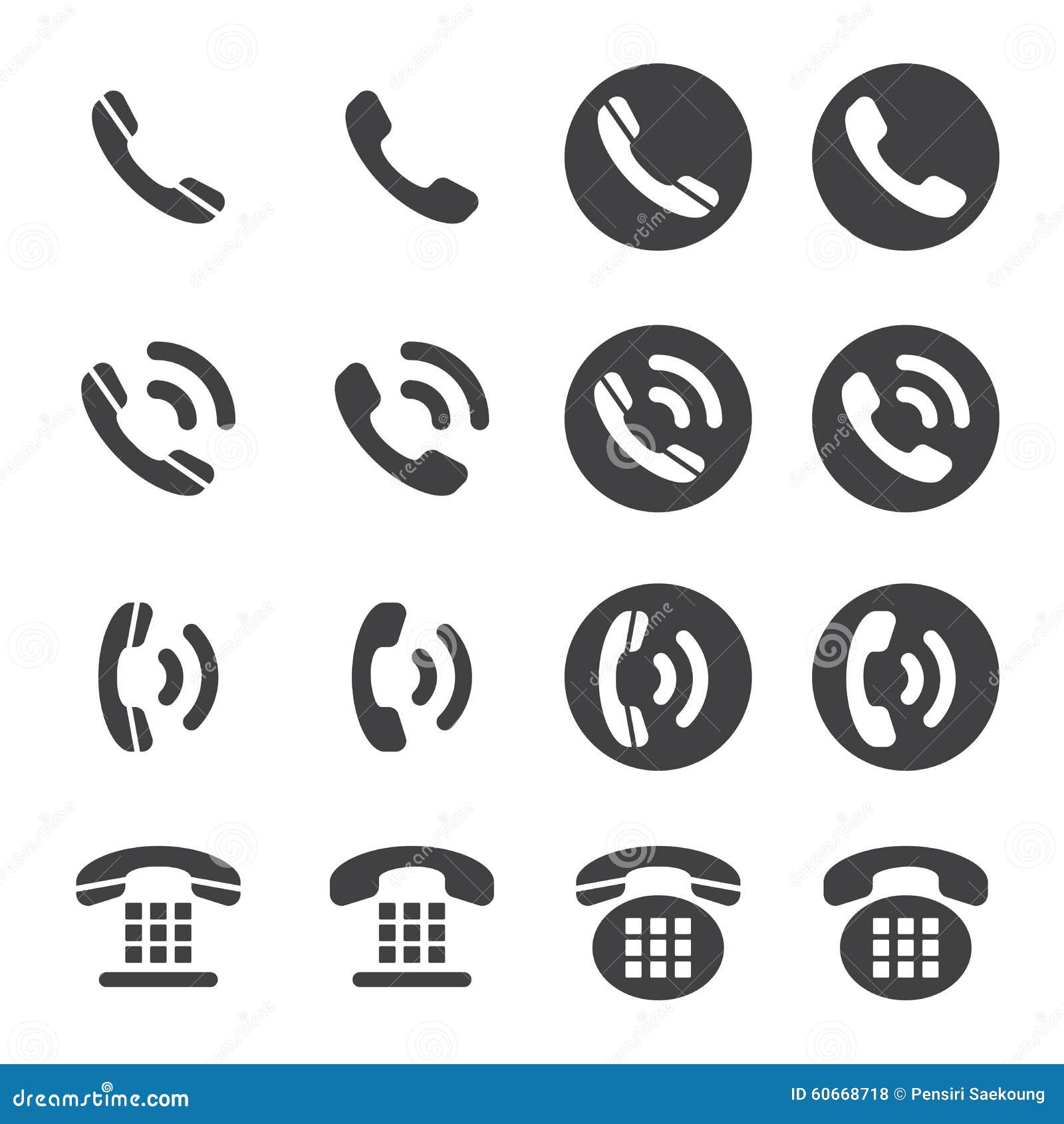Icona di chiamata illustrazione di stock. Illustrazione di segno - 60668718