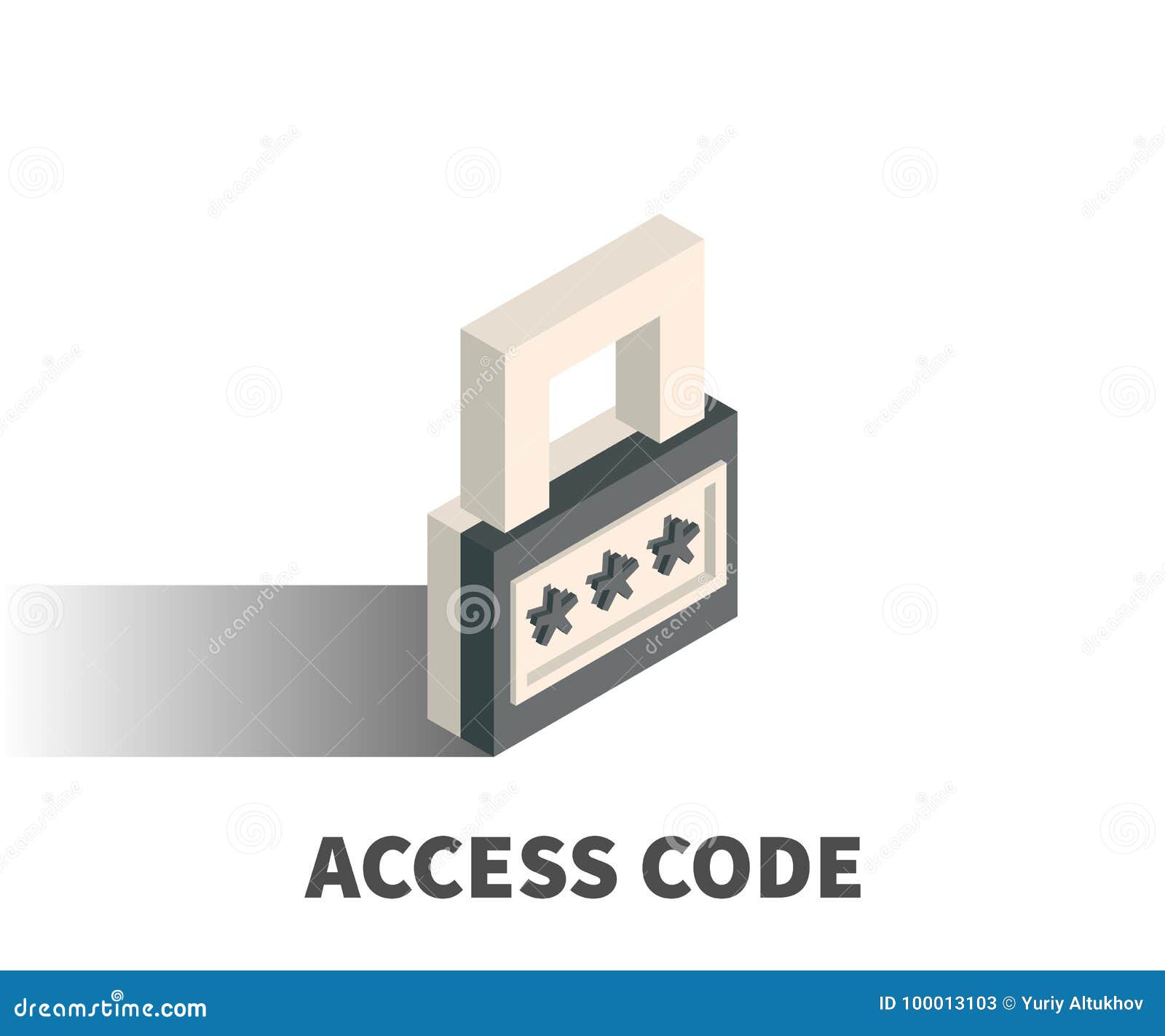 Icona Di Codice Di Access, Simbolo Di Vettore Illustrazione Vettoriale ...