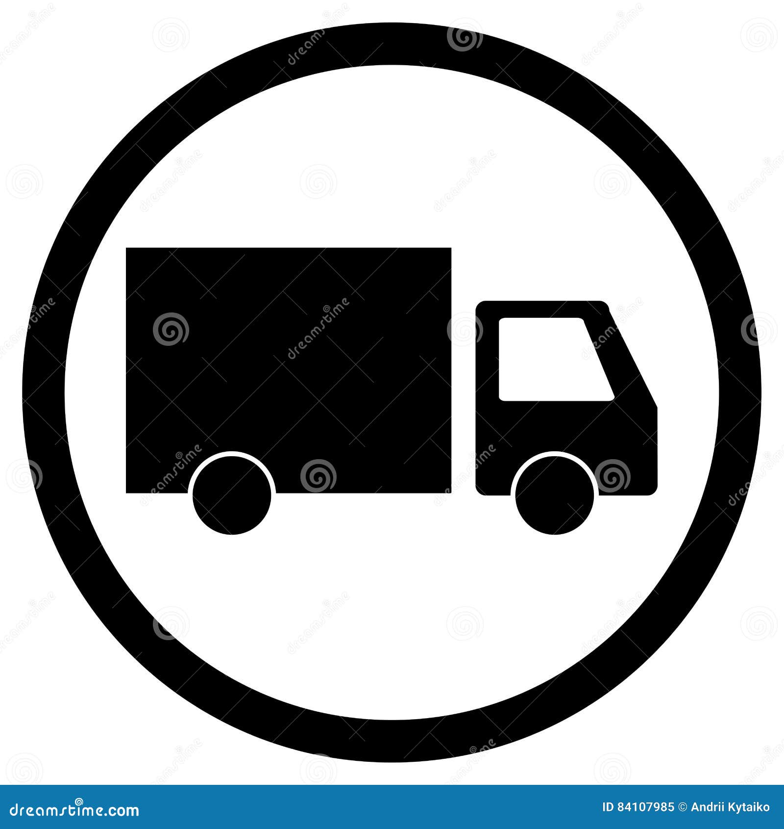 Icona Di Consegna Del Camion Illustrazione Vettoriale - Illustrazione ...