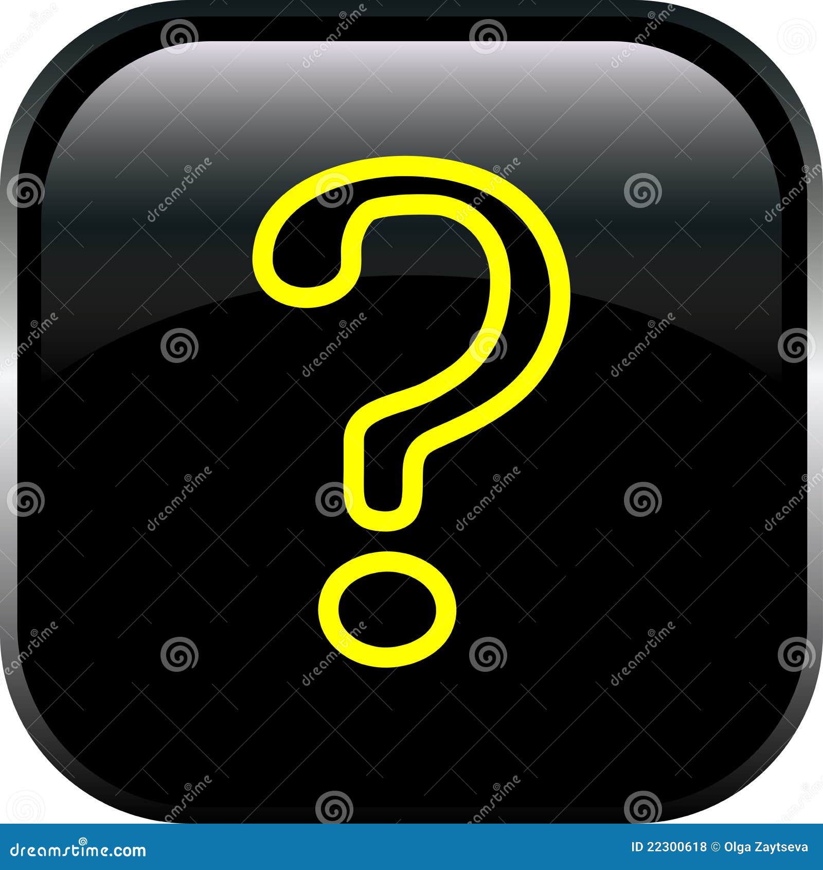 Icona di domanda illustrazione di stock. Illustrazione di lucido - 22300618