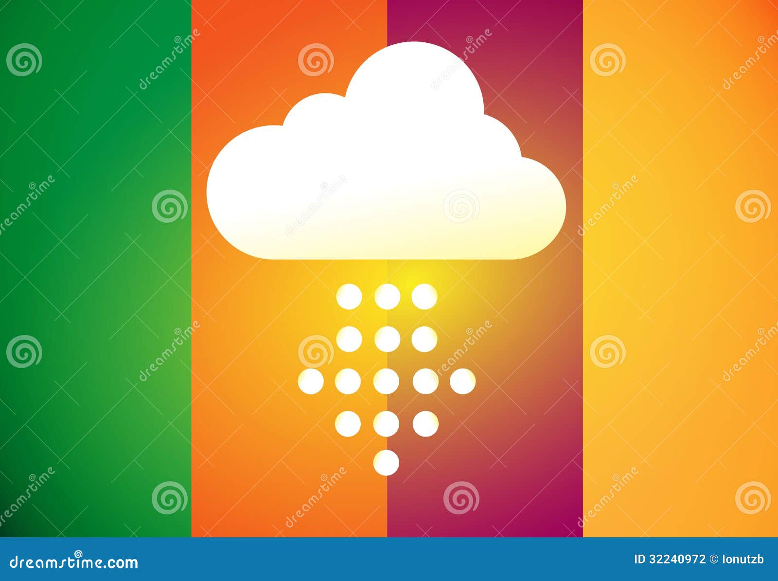 Icona Di Download Della Nuvola Illustrazione di Stock - Illustrazione ...