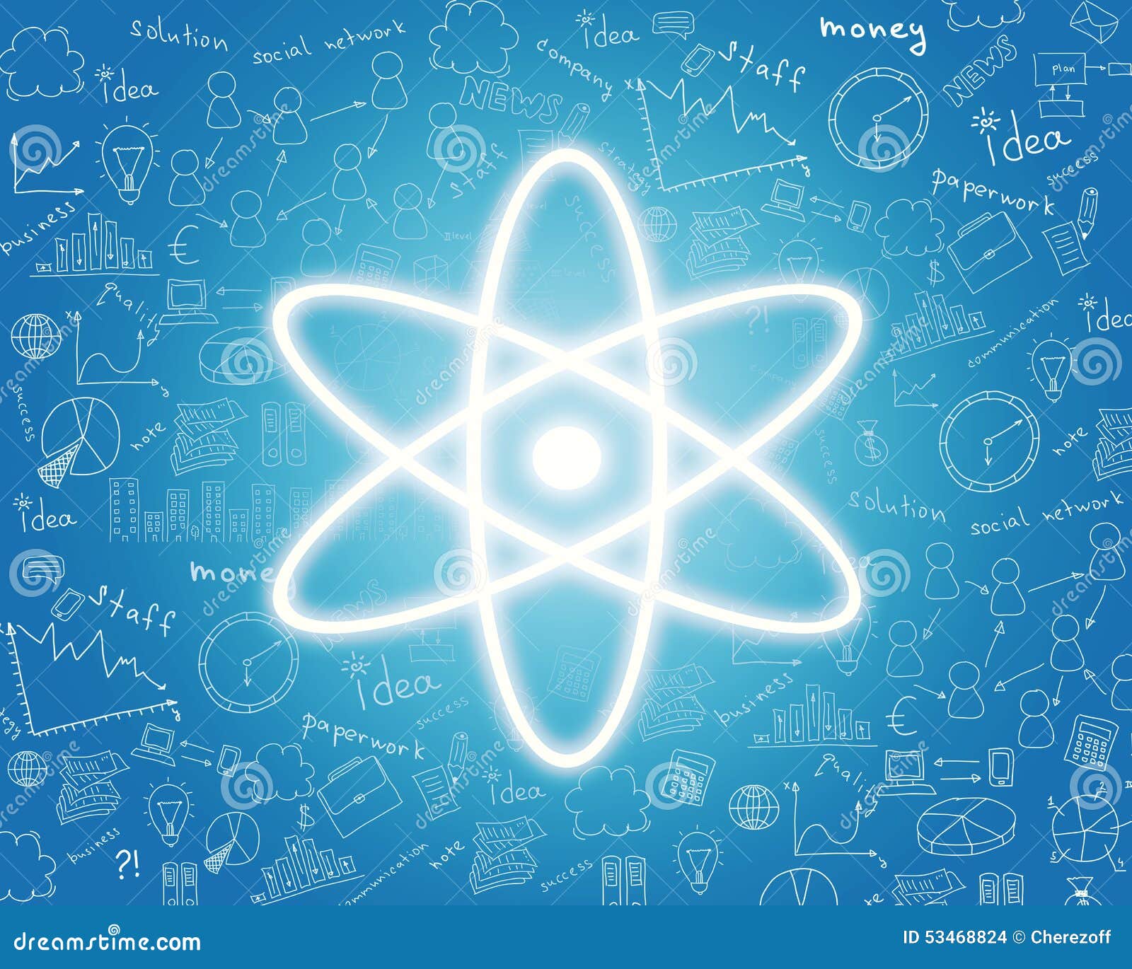 Icona di energia nucleare illustrazione di stock. Illustrazione di ...