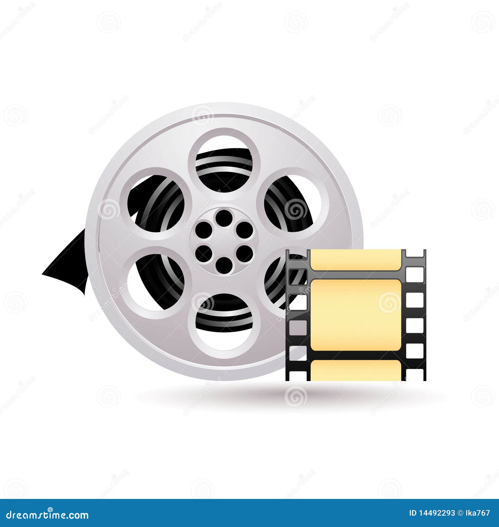 Icona di film illustrazione vettoriale. Illustrazione di cinematografo ...