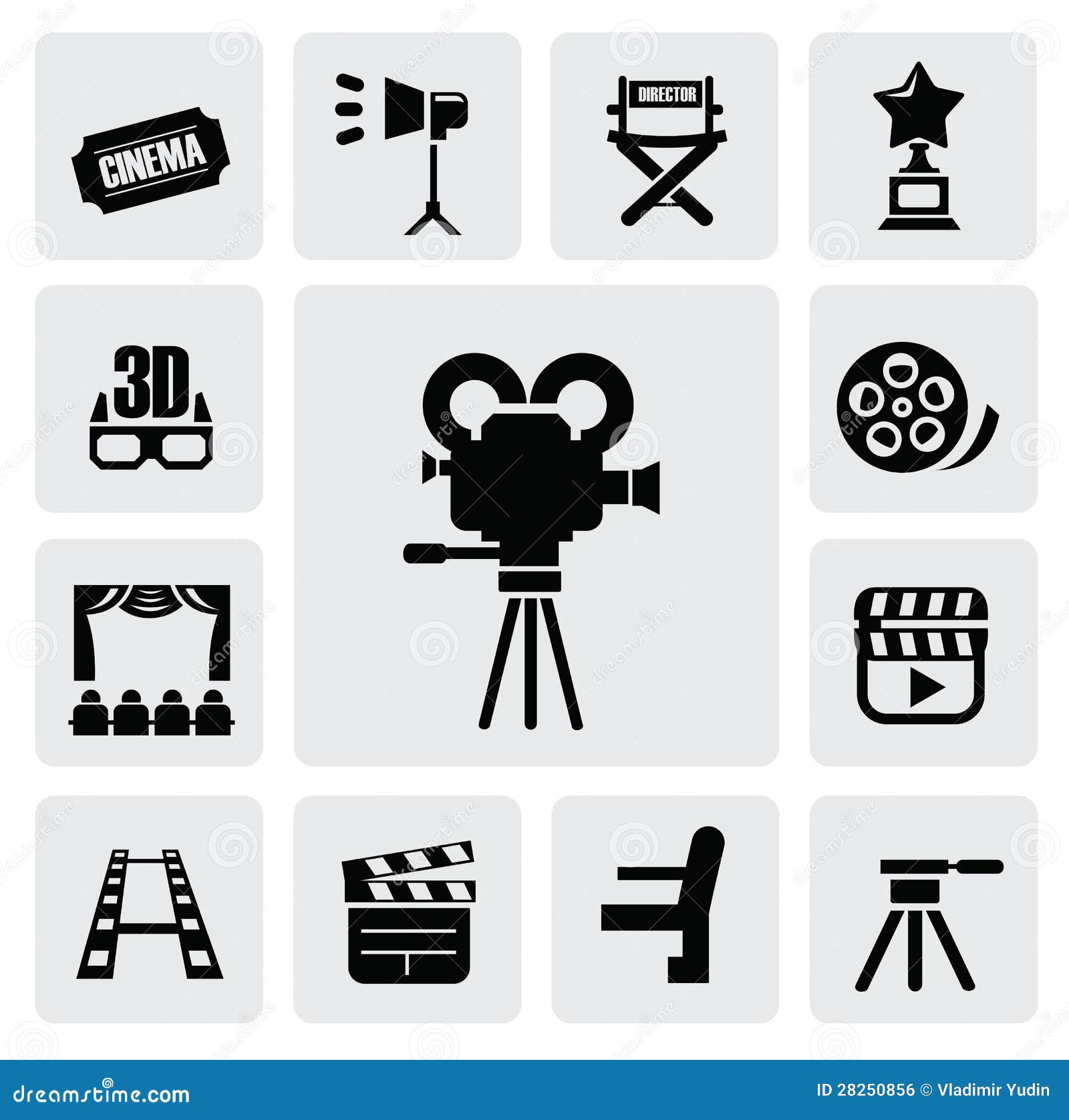 Icona di film illustrazione vettoriale. Illustrazione di svago - 28250856