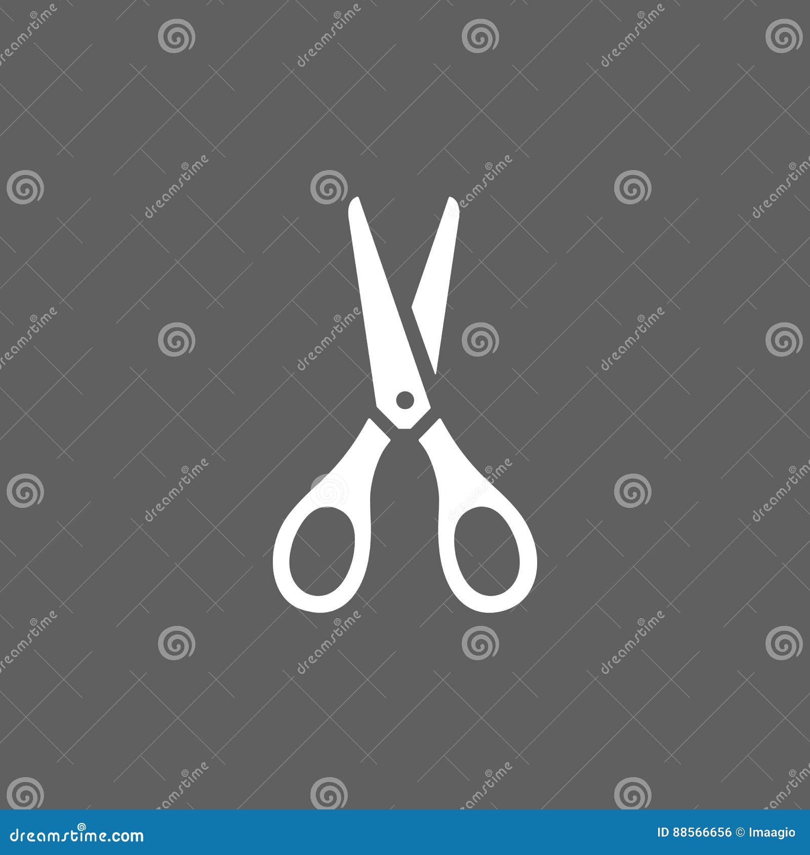 Icona di forbici illustrazione vettoriale. Illustrazione di figura ...